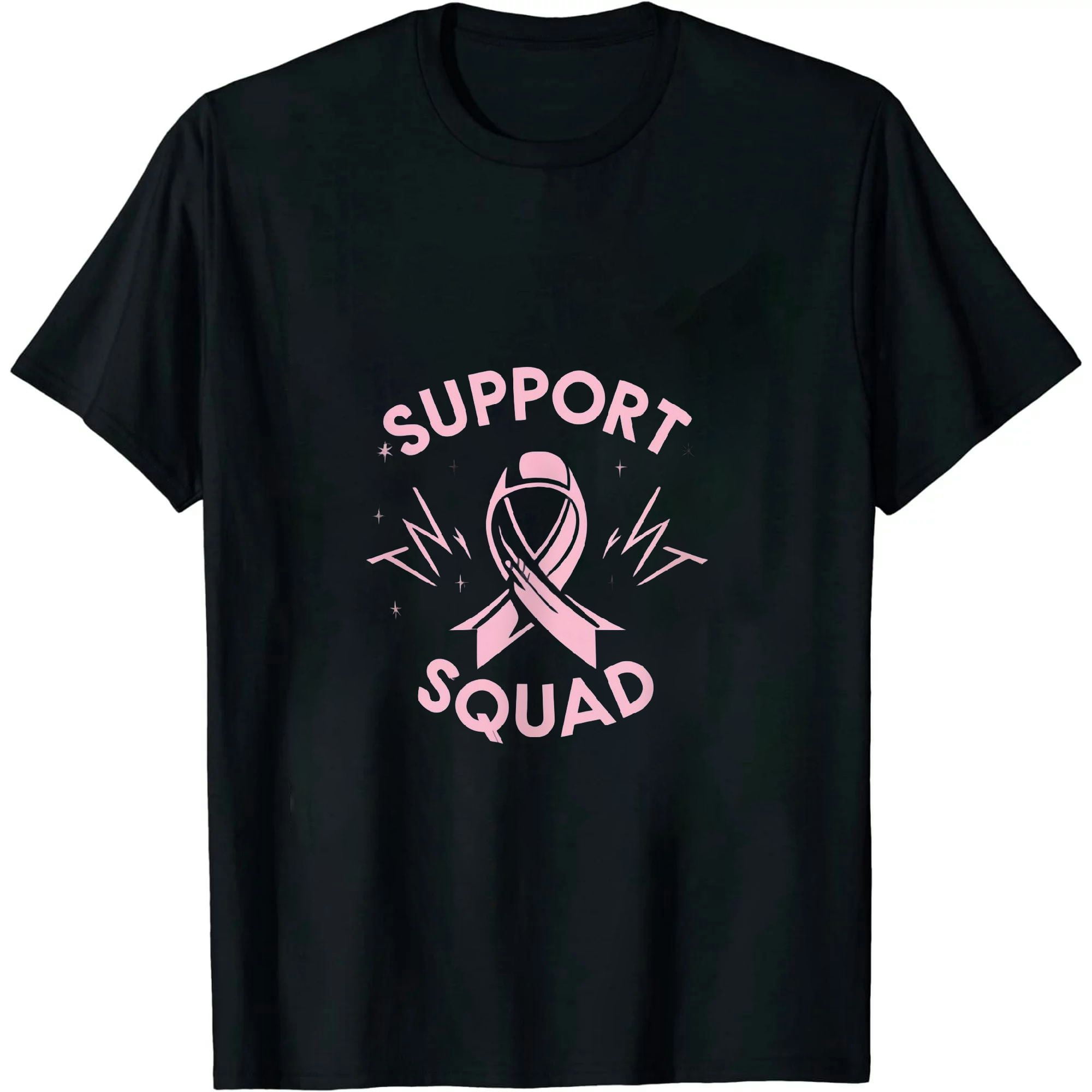 ARISTURING Support Squad Black Women Breast Cancer Awareness Pink Queen ...