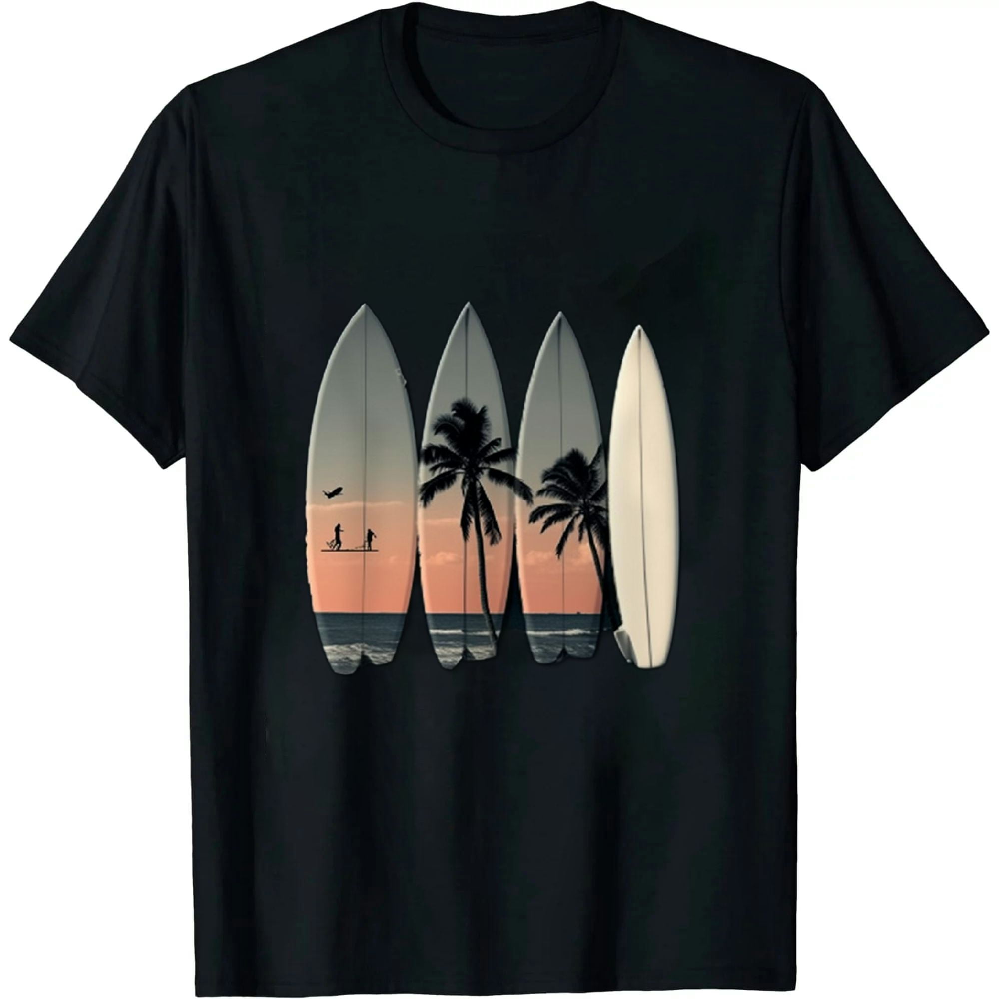 ARISTURING Surfing Surfboard Vintage Classic Retro Surfboarder Surfer T ...