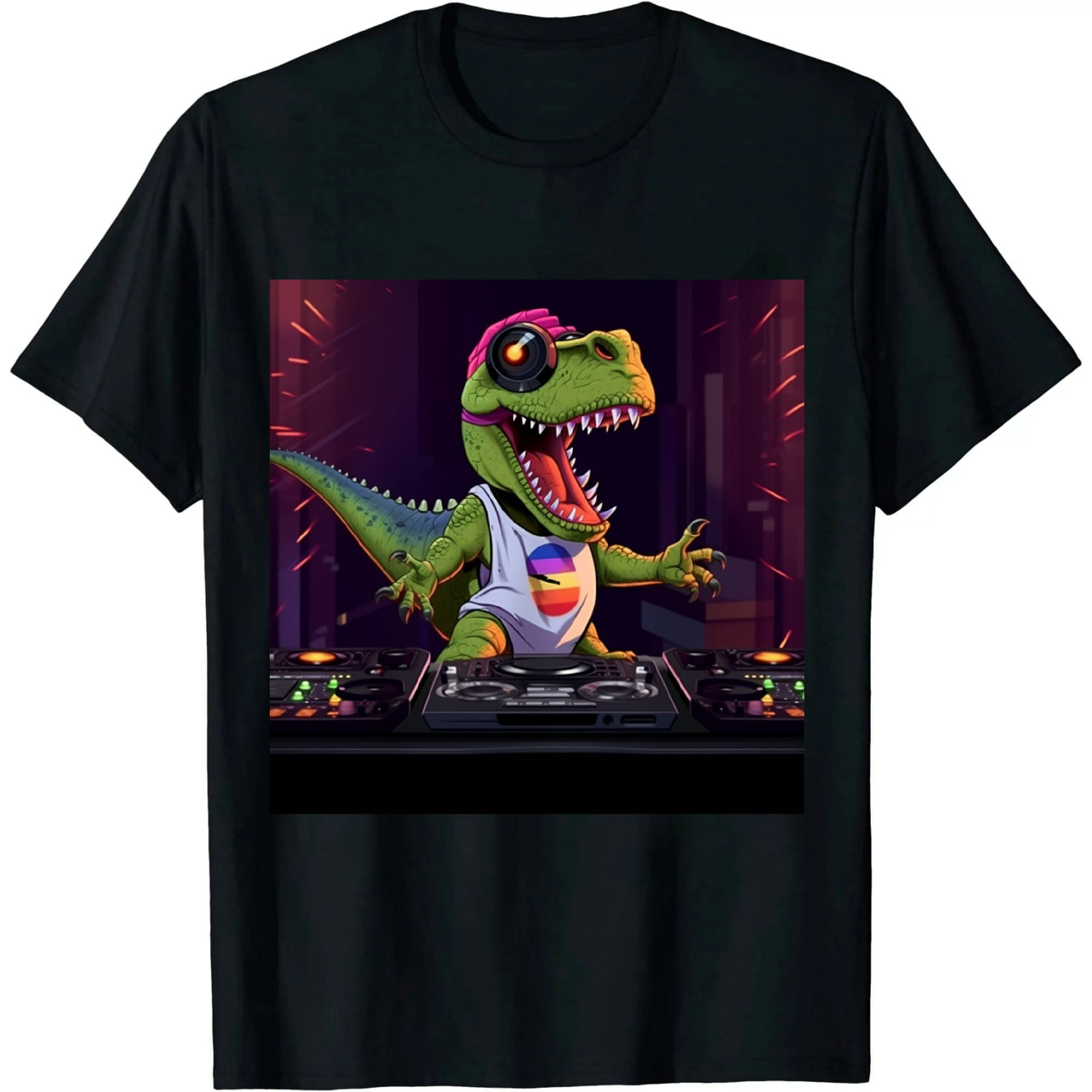 ARISTURING T-Rex DJ Party Club Disk Jockey Dinosaur Dino EDM Dance Club ...