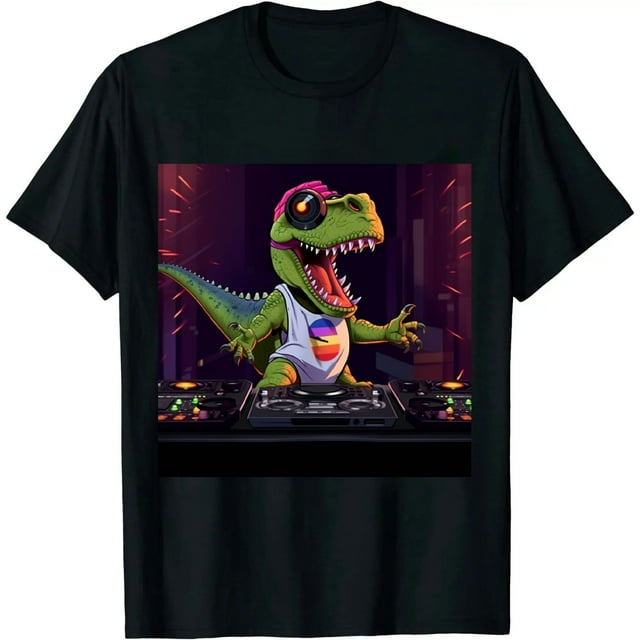 ARISTURING T-Rex DJ Party Club Disk Jockey Dinosaur Dino EDM Dance Club ...