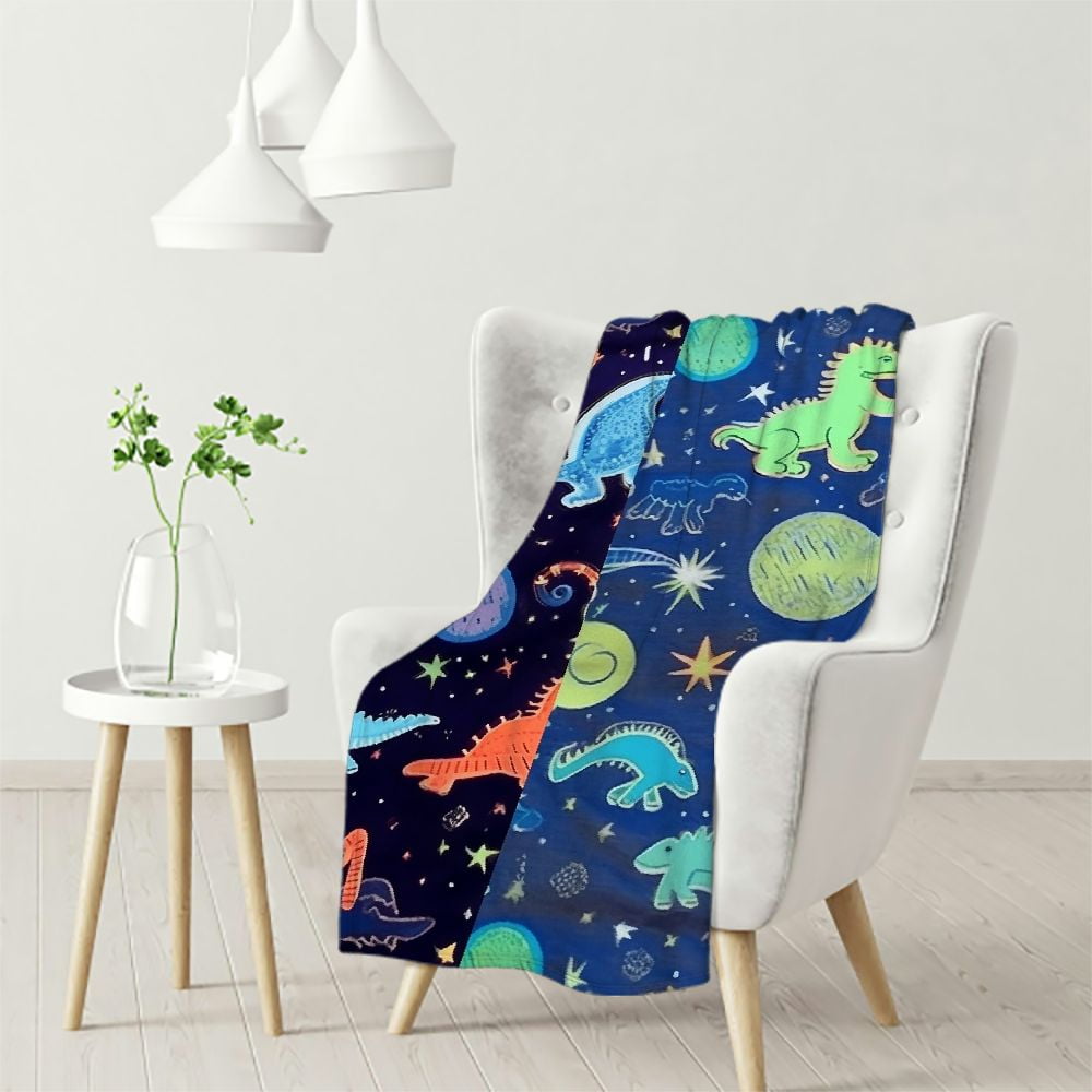 HENGT in The Dark Dinosaur Blanket for Boys Throw Blanket for Kids Soft ...