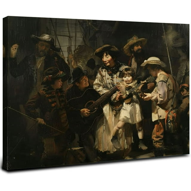 ARISTURING The Night Watch Rembrandt Print - Rembrandt Wall Art ...