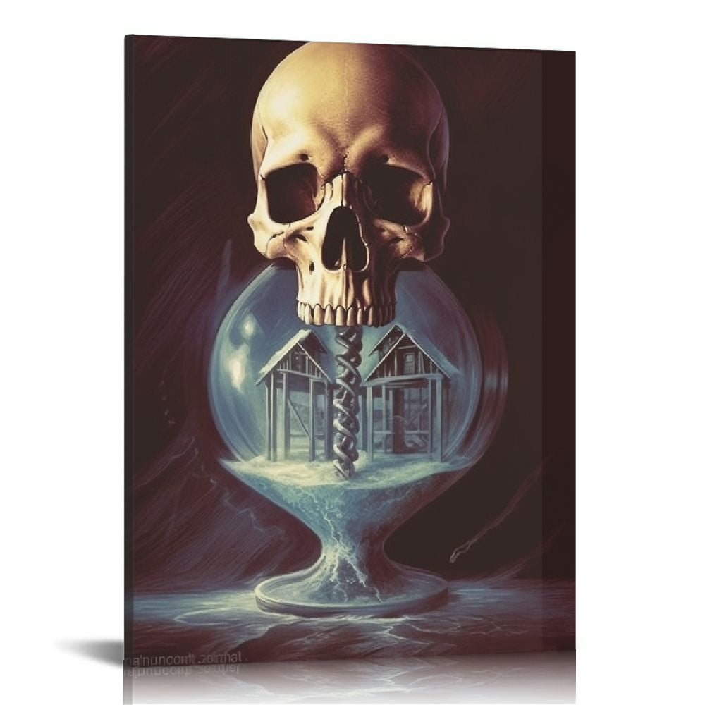 ARISTURING Thriller Adventure Game Until Dawn Skull Hourglass Poster ...