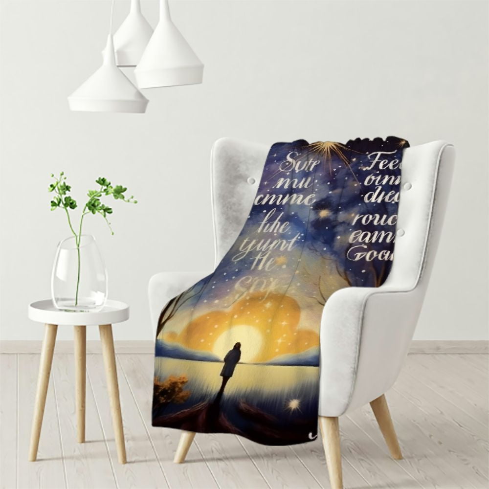 ARISTURING Throw Blanket, Soft Compassion Blanket with Inspirational ...