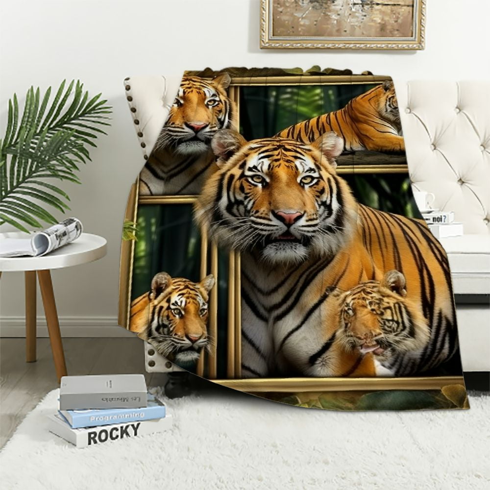 ARISTURING Tiger Blanket,Tiger Gifts for Women Men,Tiger Throw Blanket ...