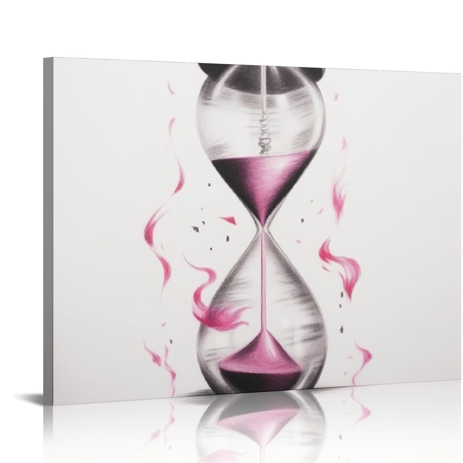 ARISTURING Time Hourglass Posters Wall Art Painting Canvas Gift Living ...