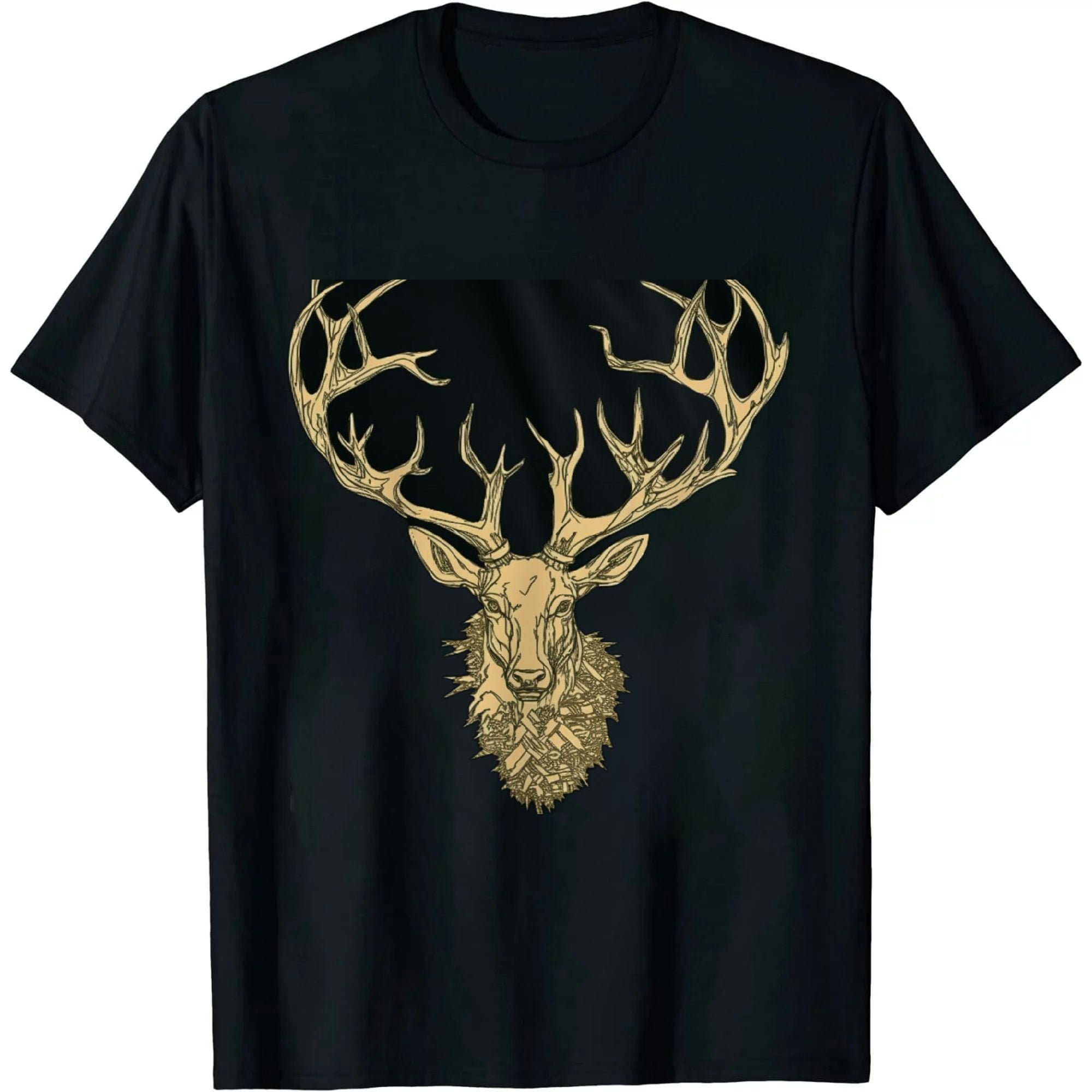 ARISTURING Topographical Bull Elk Topo Map Vintage T-Shirt - Walmart.com