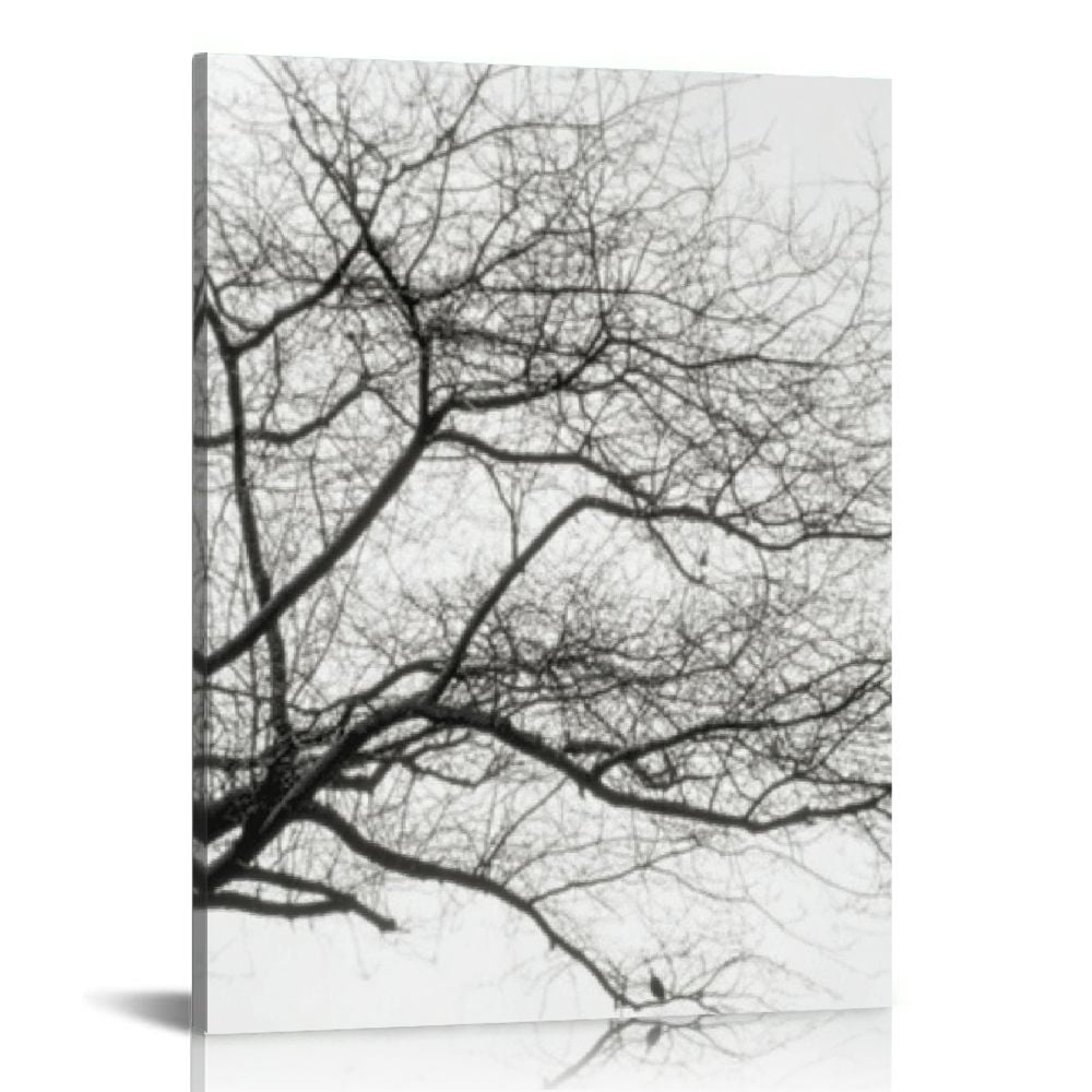 ARISTURING Tree Branch Print Nature Wall Art-Black And White Tree Wall ...