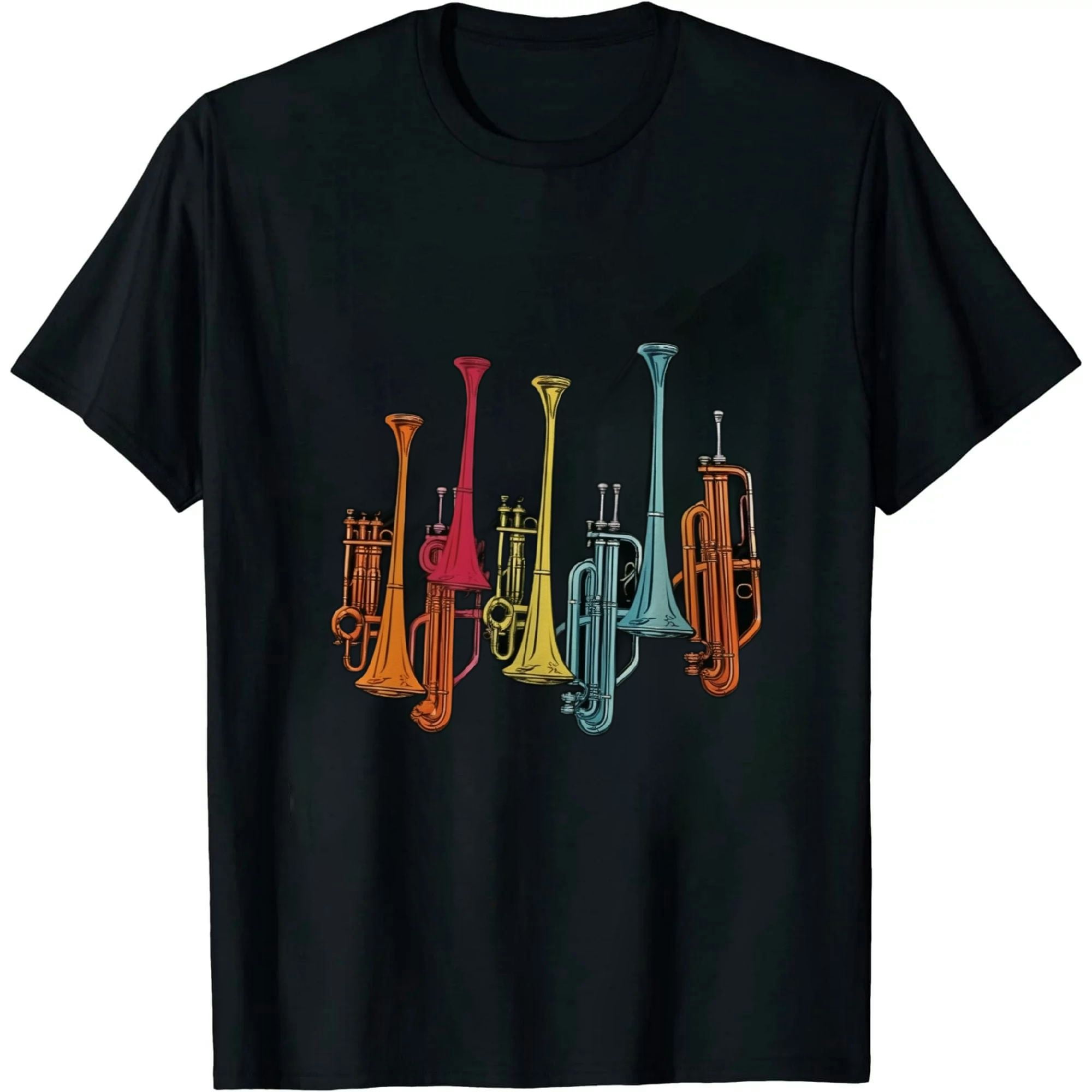 ARISTURING Trumpeter Gift Retro Jazz Music Trumpet T-Shirt - Walmart.com