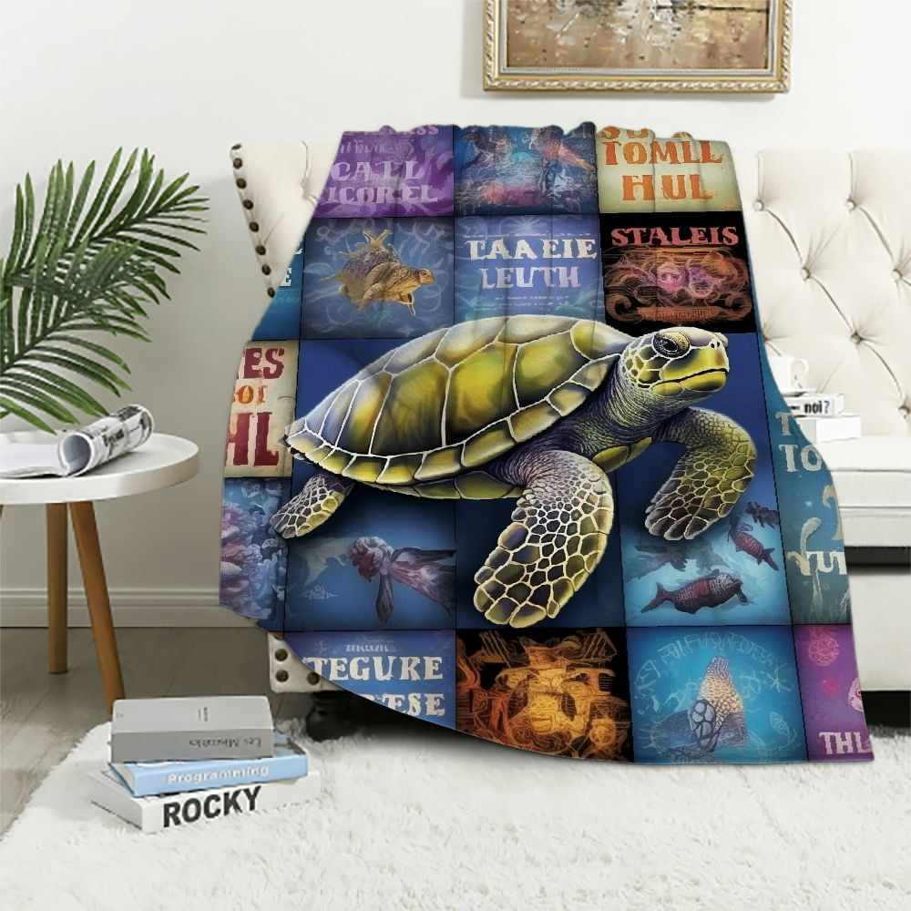 ARISTURING Turtle Blanket Turtle Gifts, Sea Turtle Gifts for Women ...