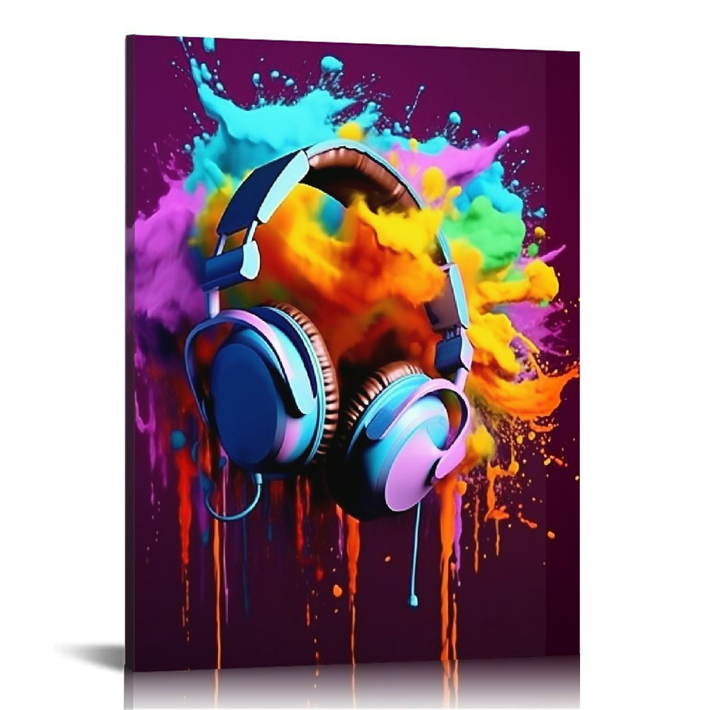 ARISTURING Video Game Wall Art Gaming Poster Modern Colorful Gaming ...