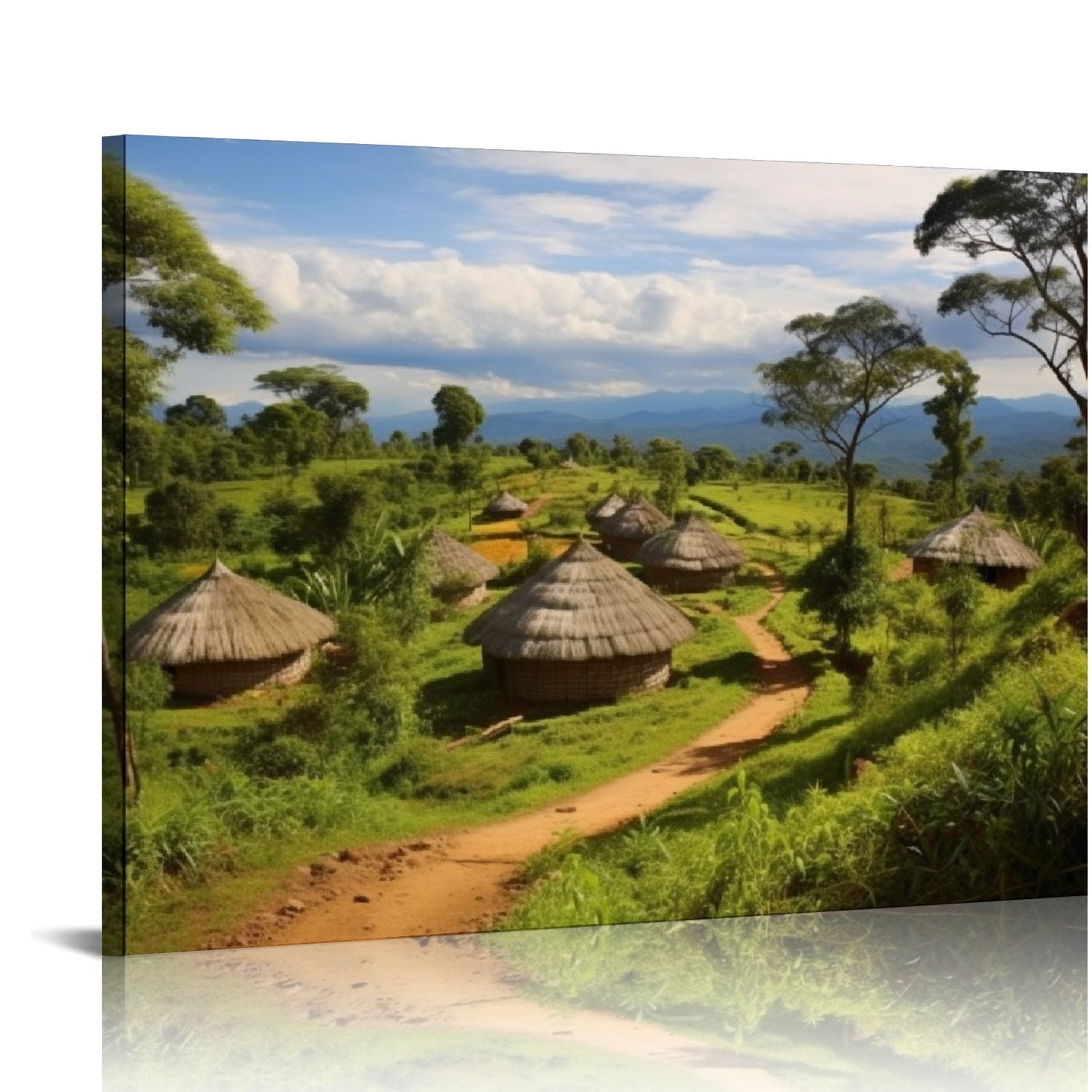 Jiayy Village Papua New Guinea Poster Canvas Pictures Wall Art Decor ...