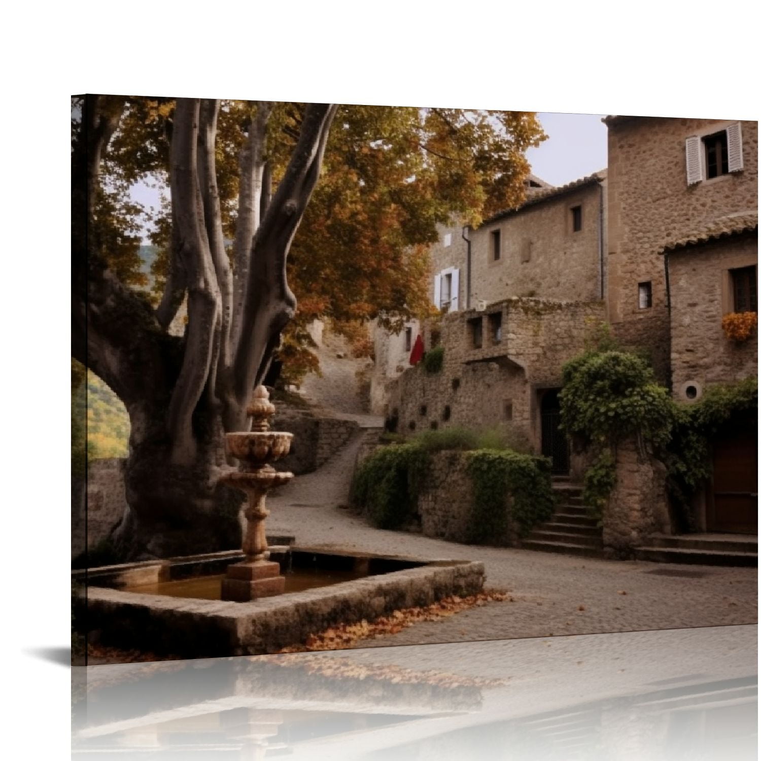 ARISTURING Villages In Provence Poster Canvas Pictures Wall Art Decor ...
