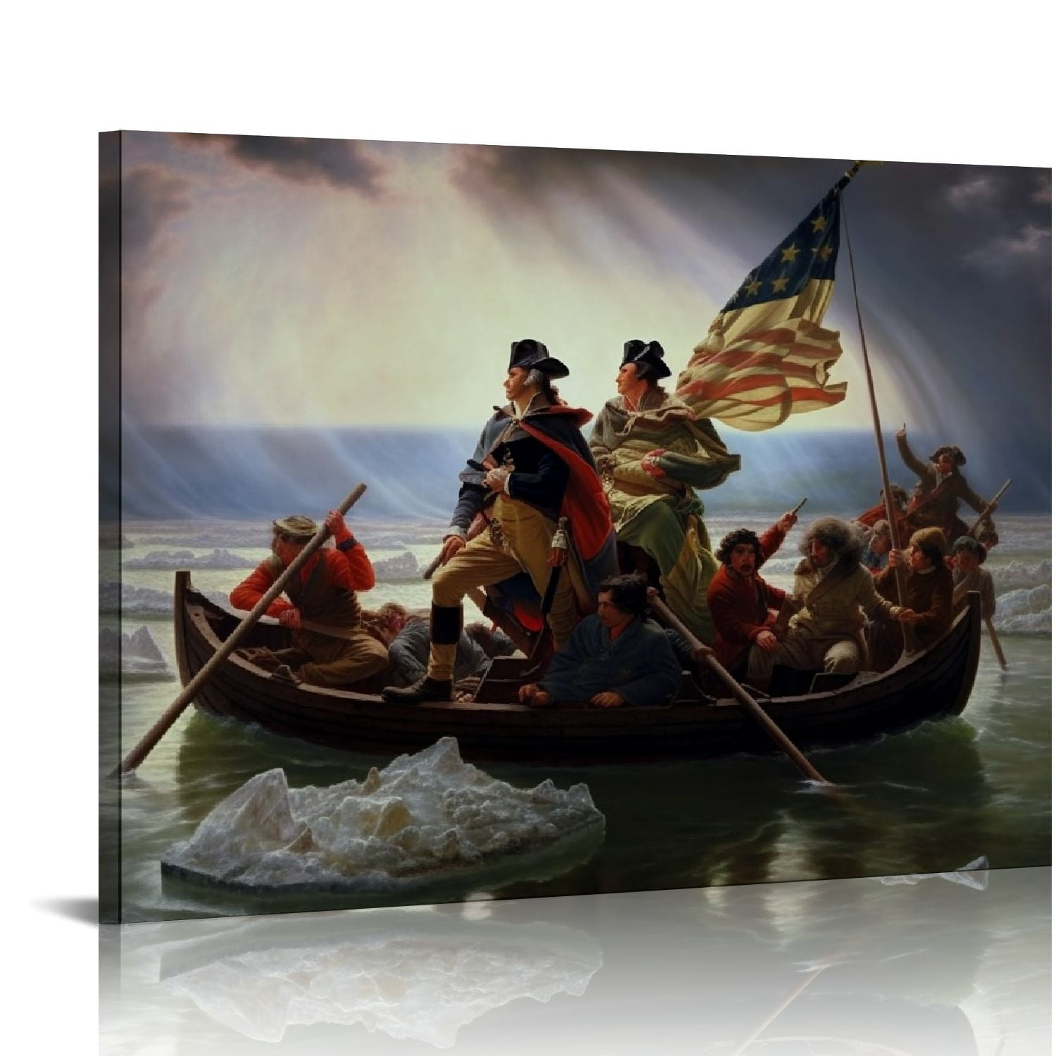 ARISTURING Washington Crossing The Delaware, Emanuel Leutze Classic Art ...