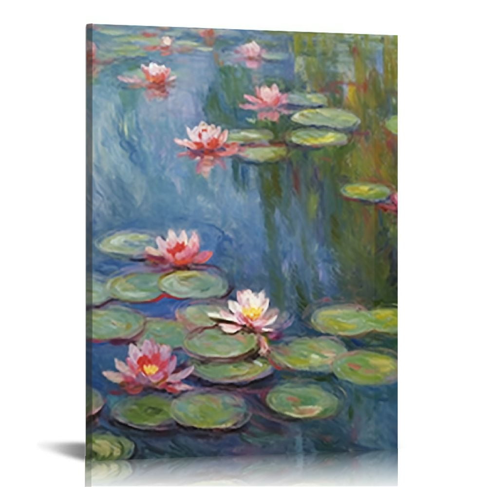 ARISTURING Water Lilies Canvas Prints of Claude Monet Famous Paintings ...