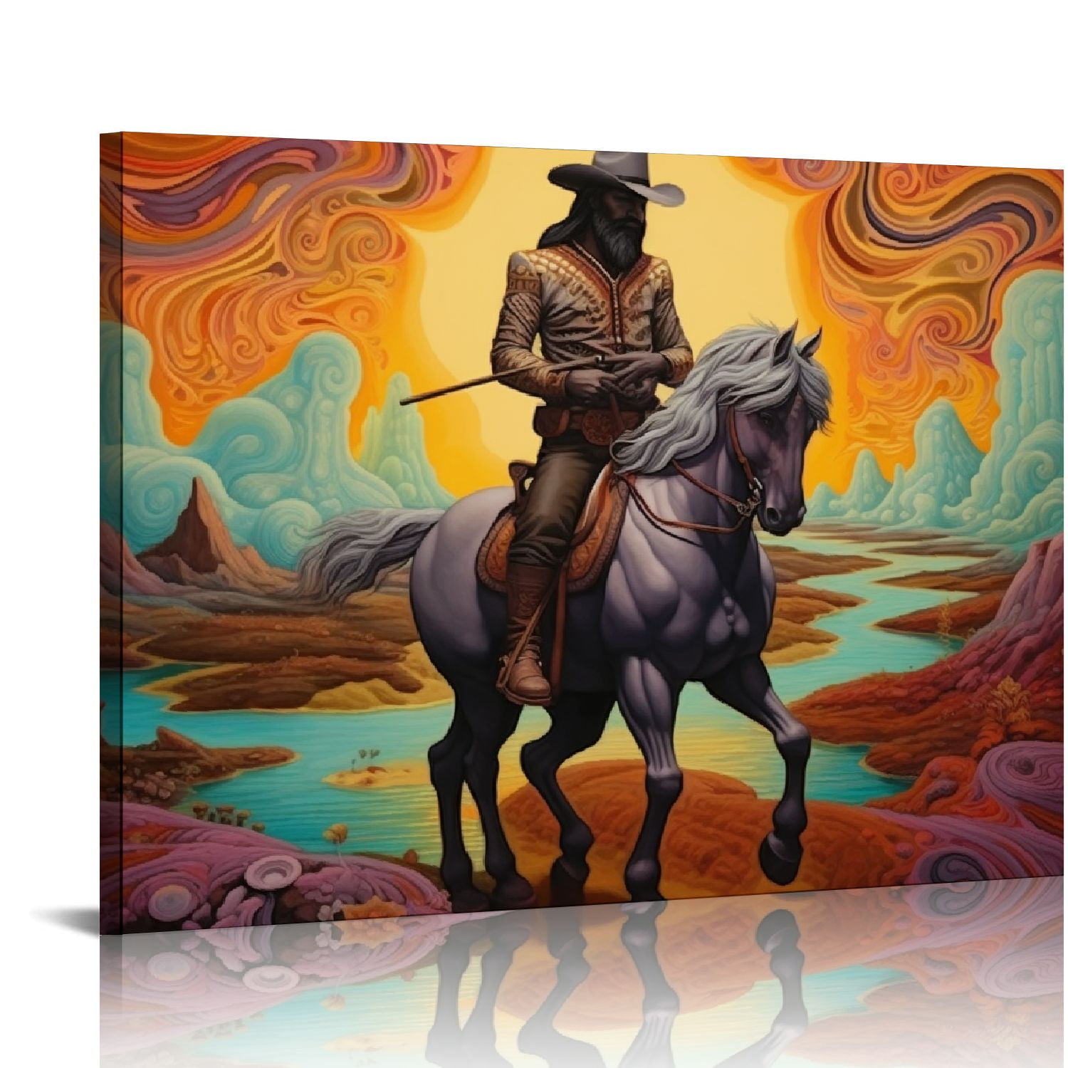 HENGT Western Cowboys Print, Vintage Cowboy Decor, Cowboy Western Wall ...