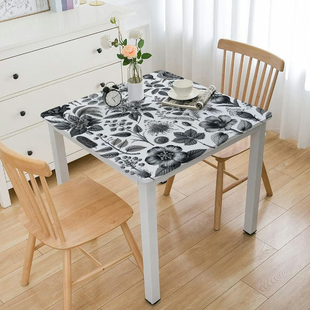 Jiayy White with Yellow Botanical Flowers Cottagecore Green Leaves ...