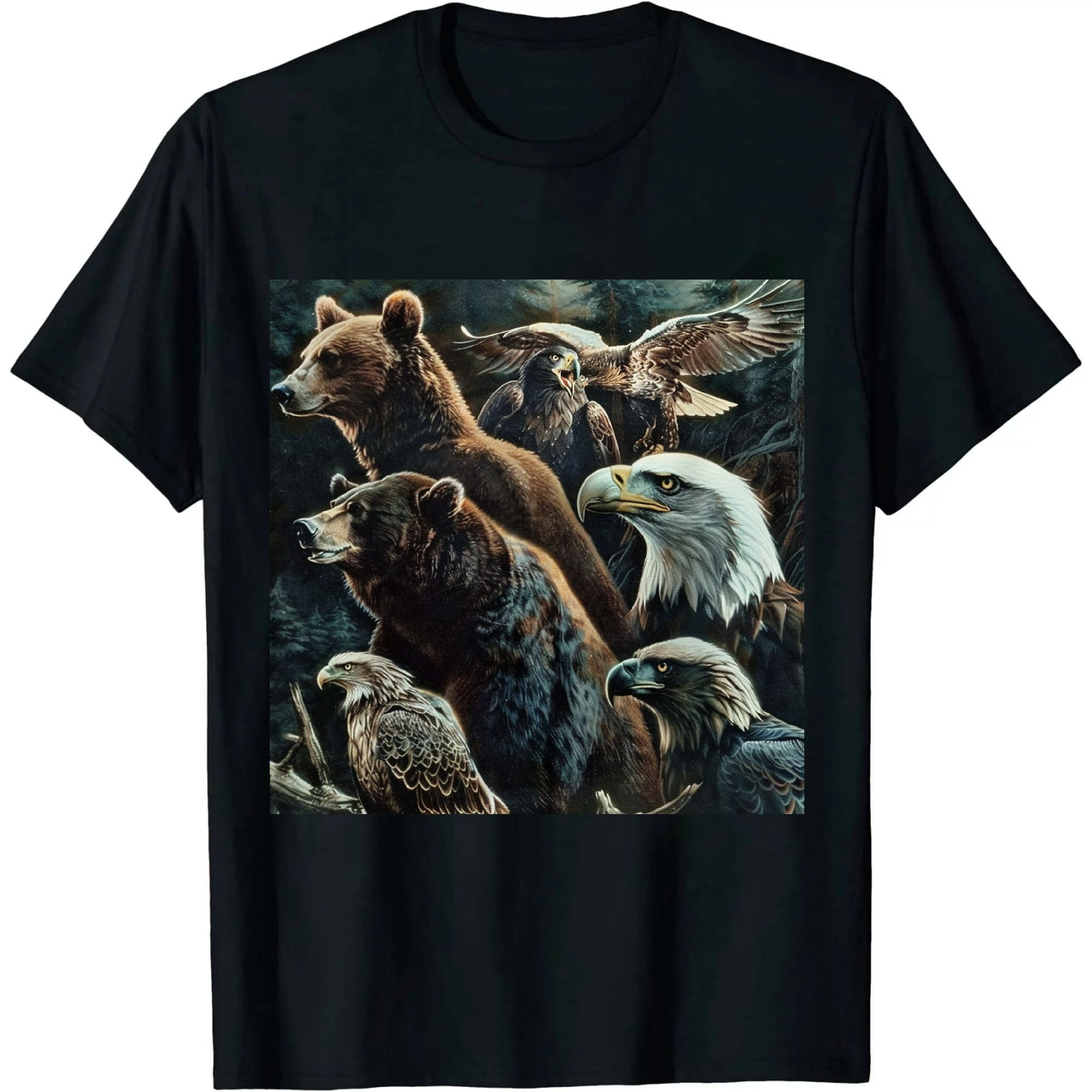 ARISTURING Wild Alaskan Collage T-Shirt 4XL - Walmart.com