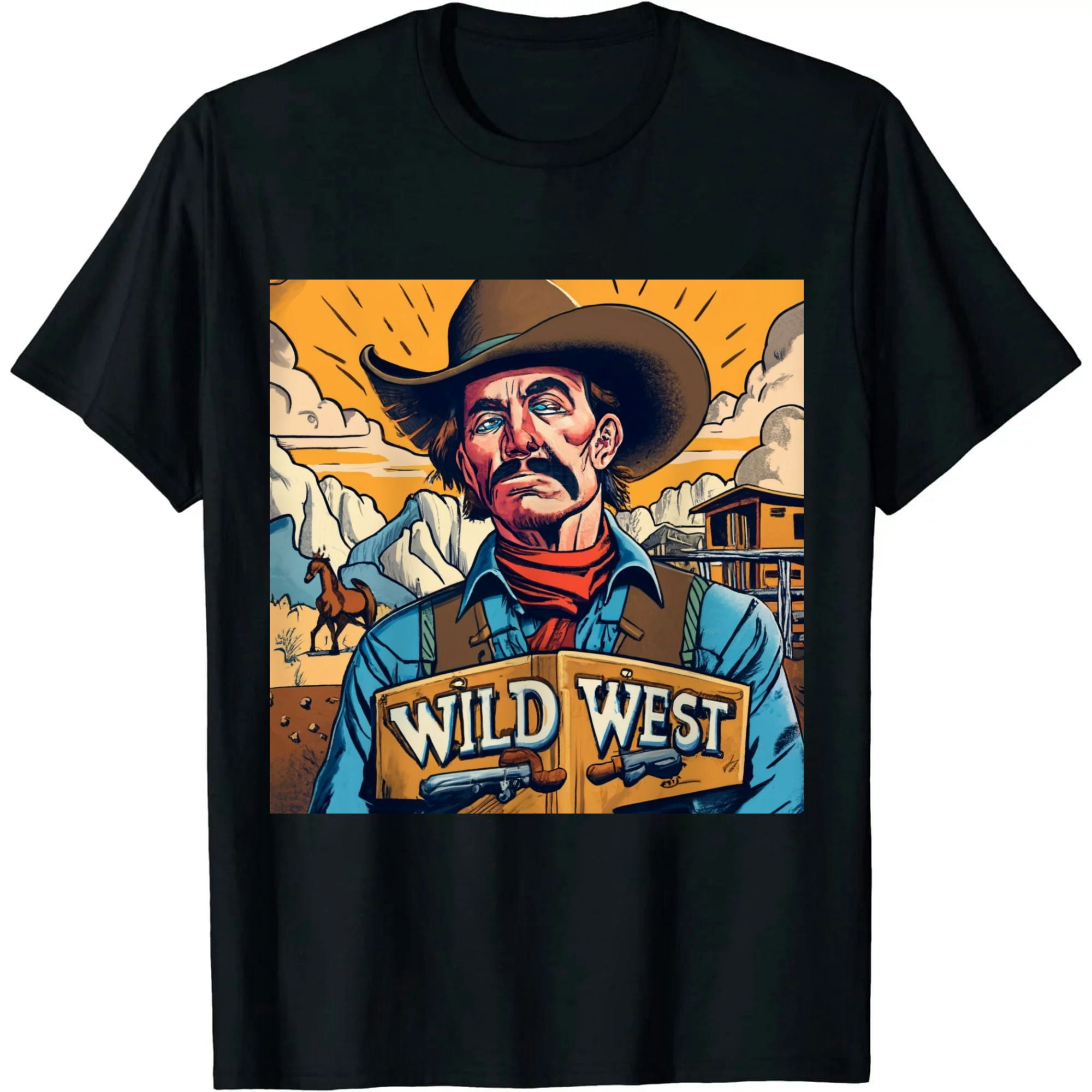 ARISTURING Wild Wild West Western Life Southwest Desert Vibes Cactus T ...