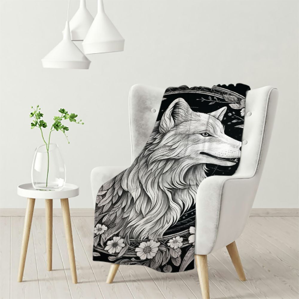 ARISTURING Wolf Blankets and Throws Blankets Decorative for Adults and ...