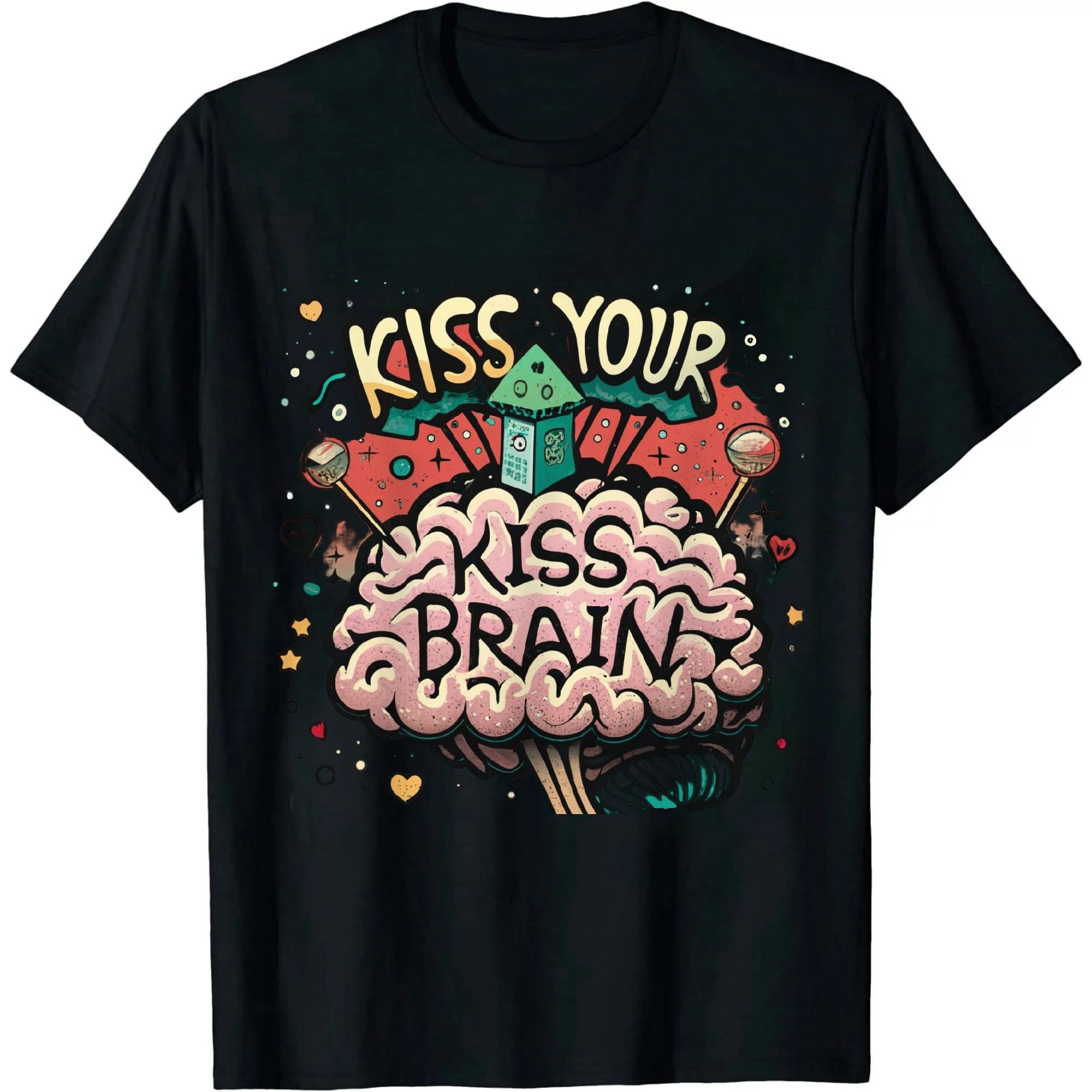ARISTURING Women Teacher Shirts Kiss Your Brain Teacher Shirt Special ...