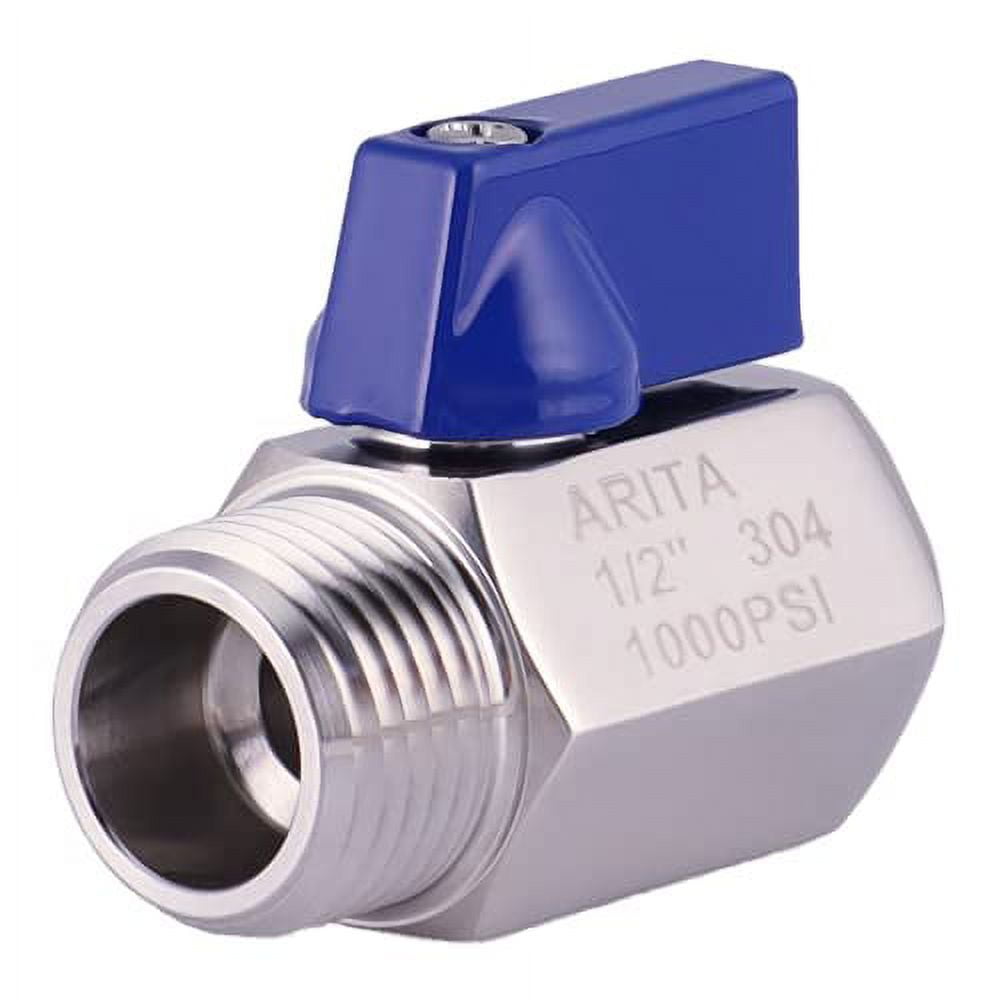 ARITA Mini Ball Valve, Stainless Steel 304 Reduced Port 1000PSI for ...