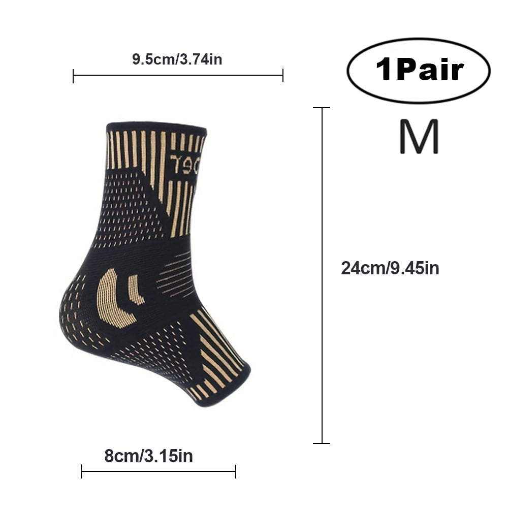 ARITAUM Copper Ankle Brace for Women & Men, Compression Ankle Support ...