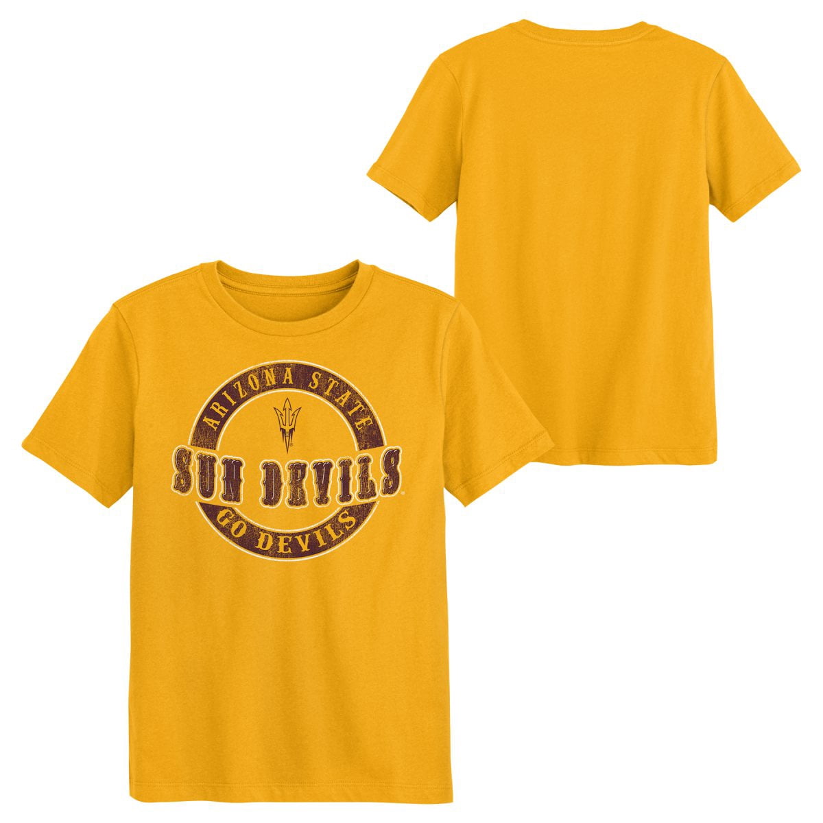 ARIZONA STATE Boys Primry Color Cotton SS TEE Circle Slogan - Walmart.com