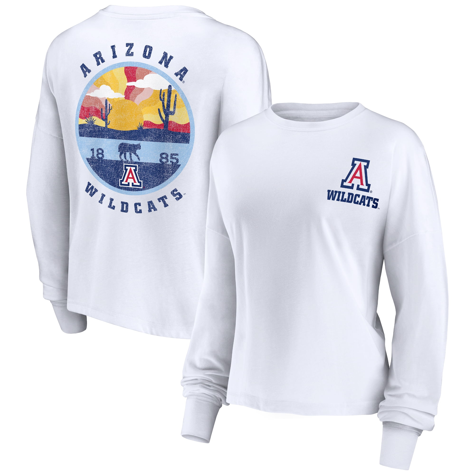 Women's Captivating Apparel White Arizona Wildcats Staycation Bright ...