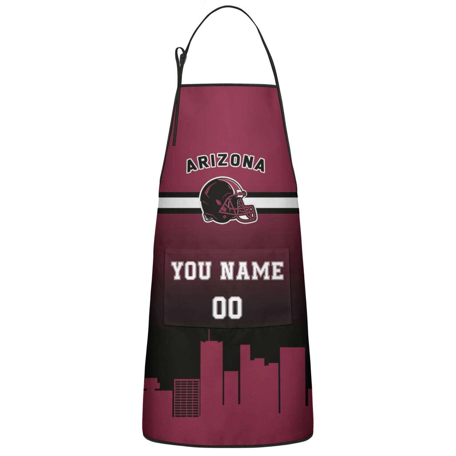 ARIZONE Custom Aprons for Men Women, Personalized Football Style Apron ...