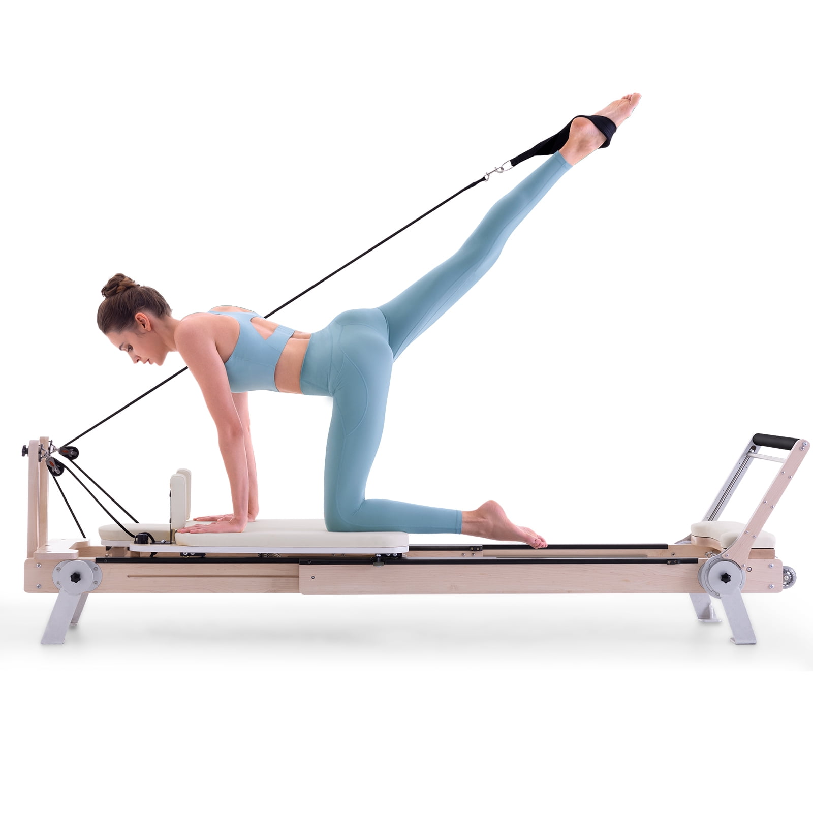 ARKANTOS Studio-Grade Pilates Reformer Set with Adjustable Frame ...