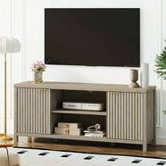 Evelyn&Zoe Tillman Rectangular TV Stand for TV's up to 75", Black Grain ...