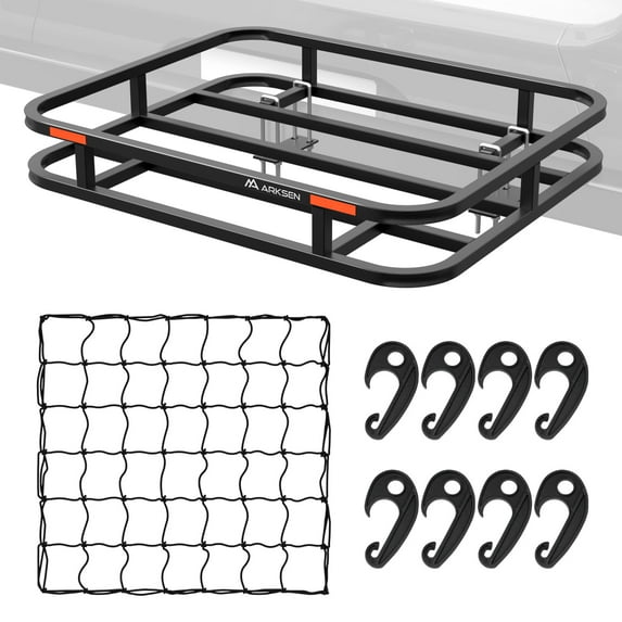 ARKSEN Heavy-Duty Bumper-Mounted Cargo Rack, 350 Lbs Capacity, Ideal ...