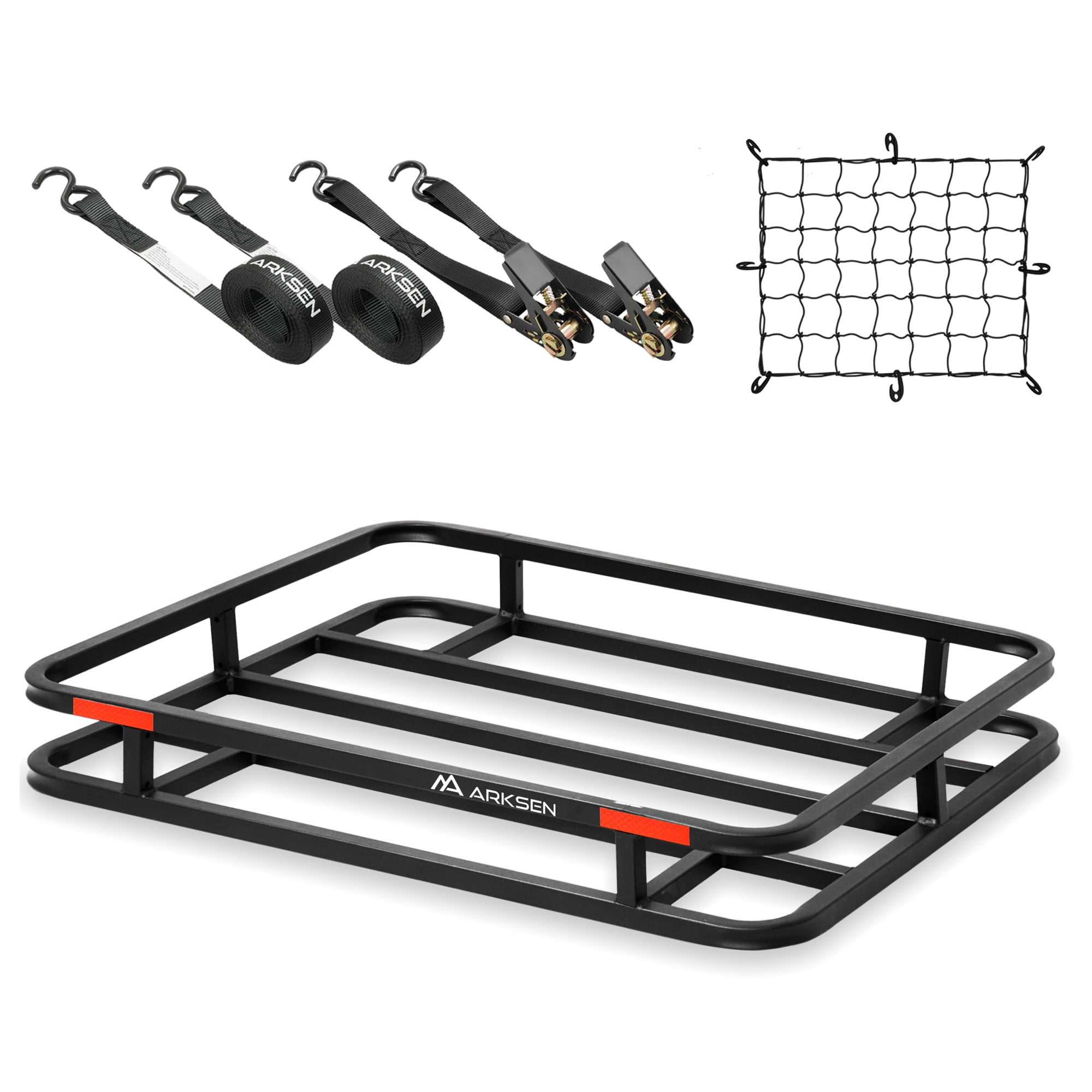 ARKSEN 32 x 26 x 4 Inch Heavy Duty Bumper Mounted Cargo Rack Carrier ...