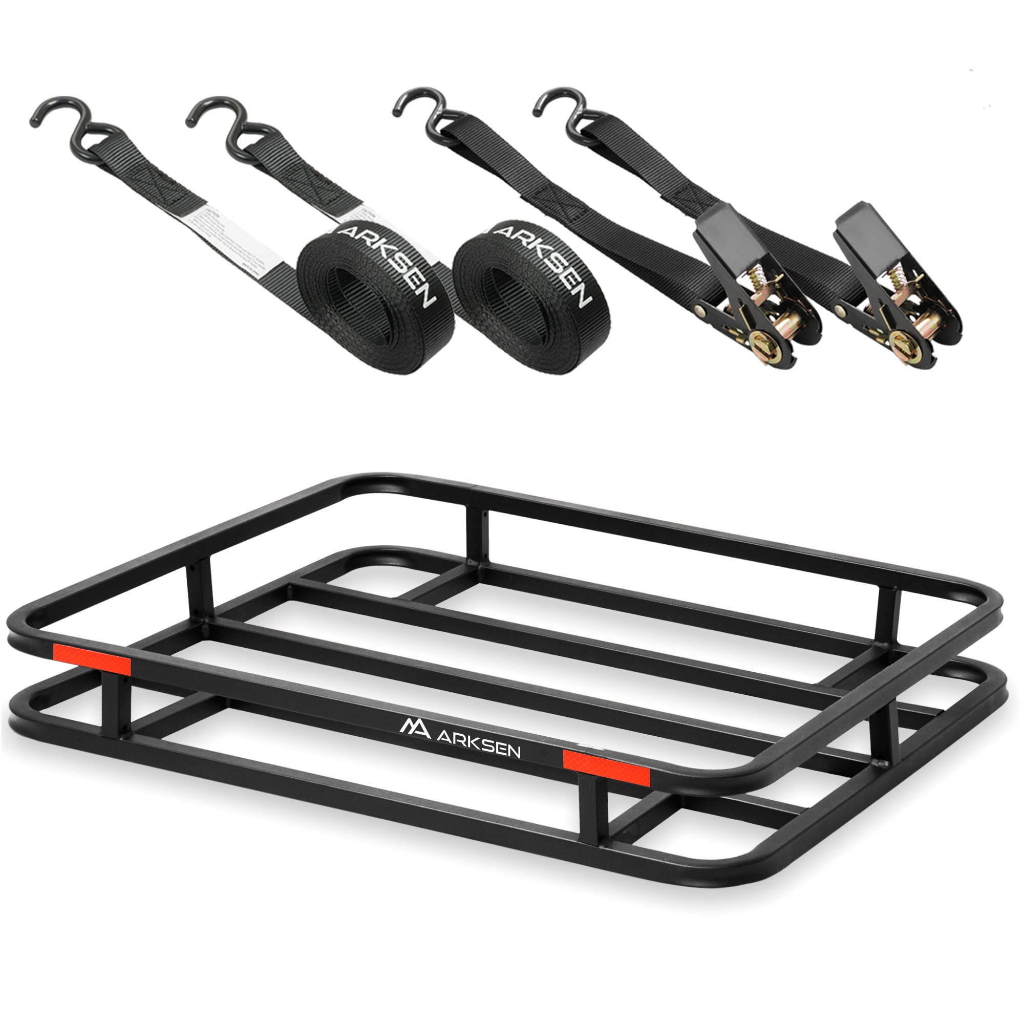 ARKSEN 32 x 26 x 4 Inch Heavy Duty Bumper Mounted Cargo Rack Carrier ...
