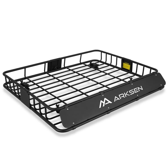 ARKSEN 43 x 39 x 6 Inch Roof Rack Cargo Carrier w/ 500D PVC Waterproof ...