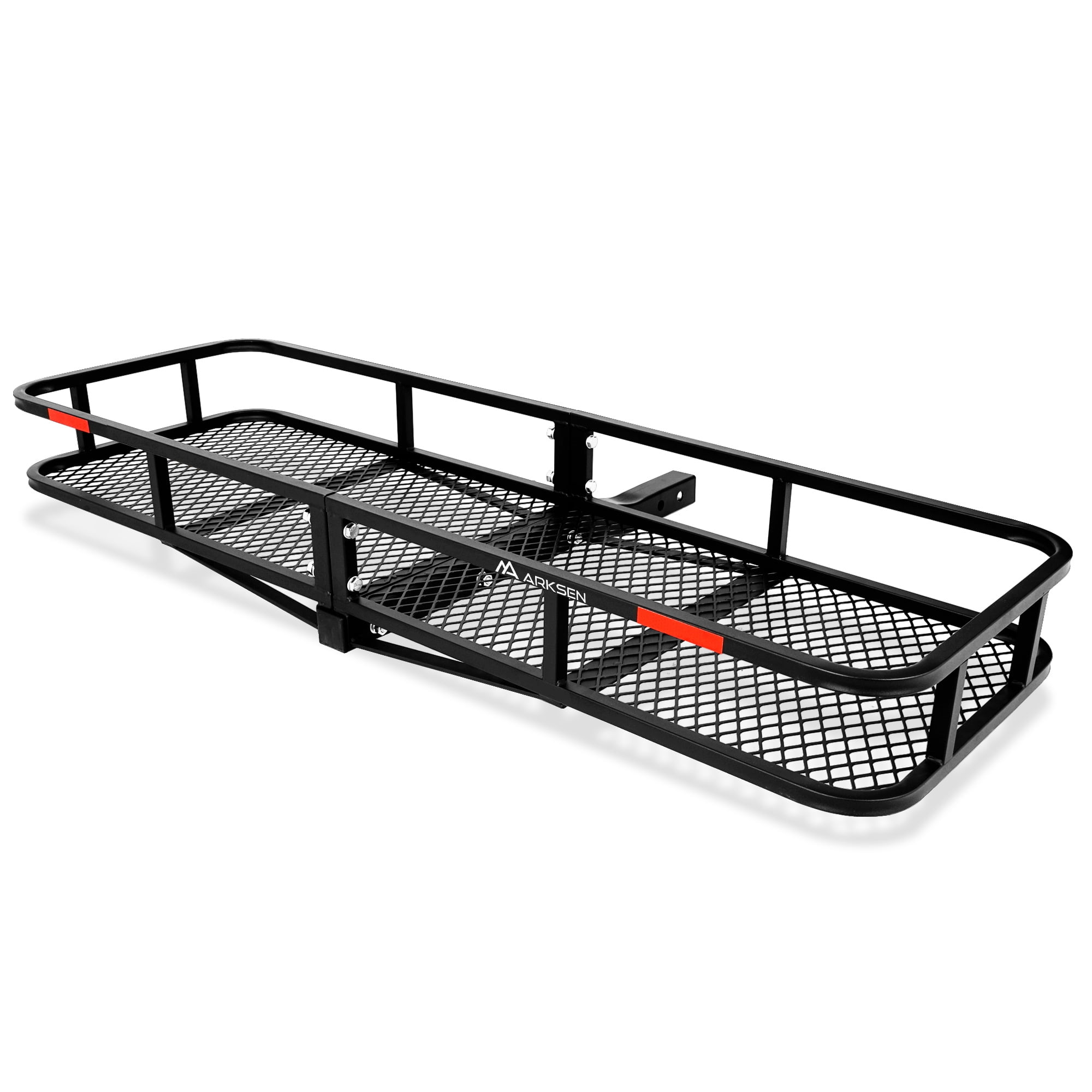 ARKSEN Trailer Hitch Mount Angled Shank Cargo Carrier Luggage Basket ...