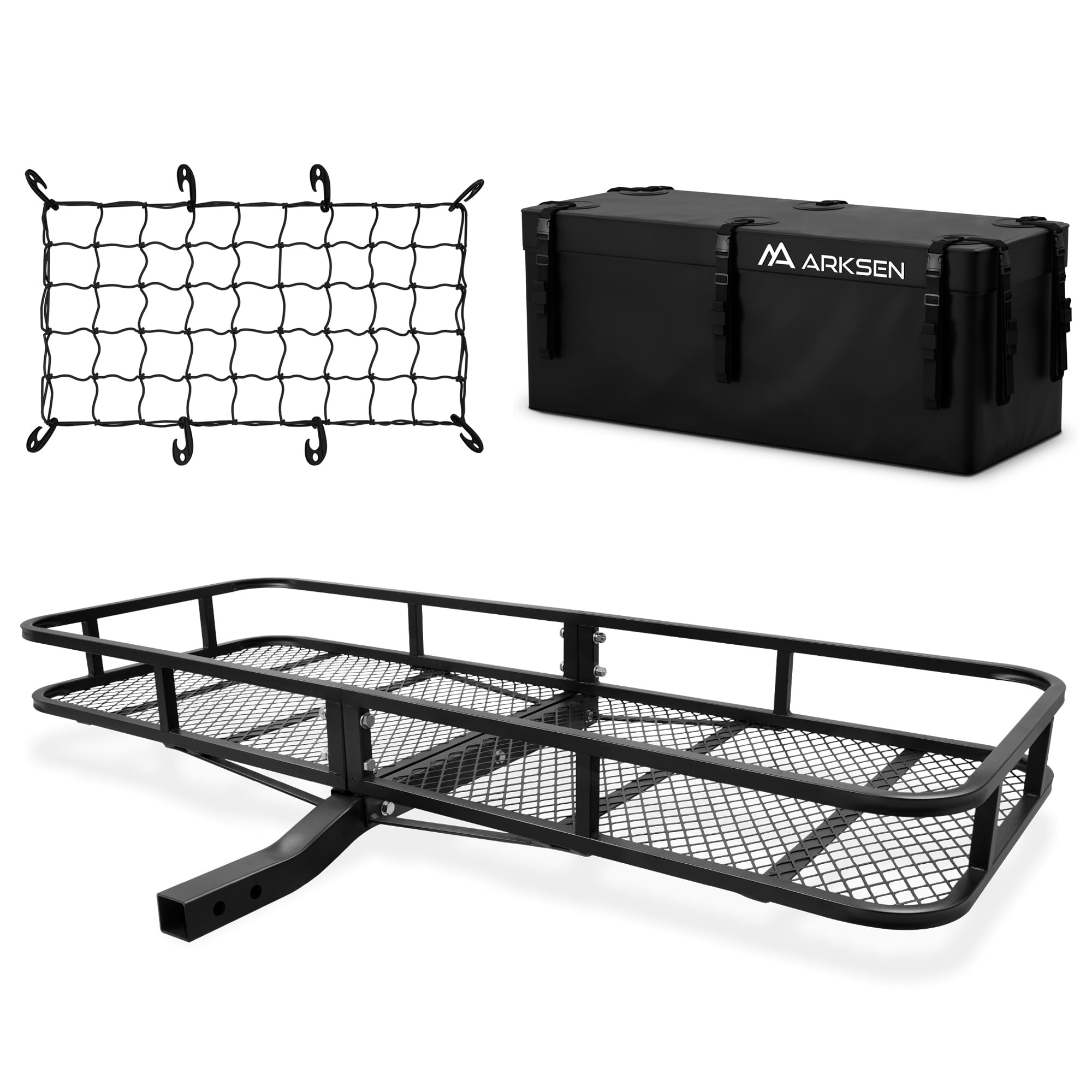 ARKSEN 60 x 23 x 5.5 Inch Hitch Cargo Carrier with 500D PVC Waterproof ...