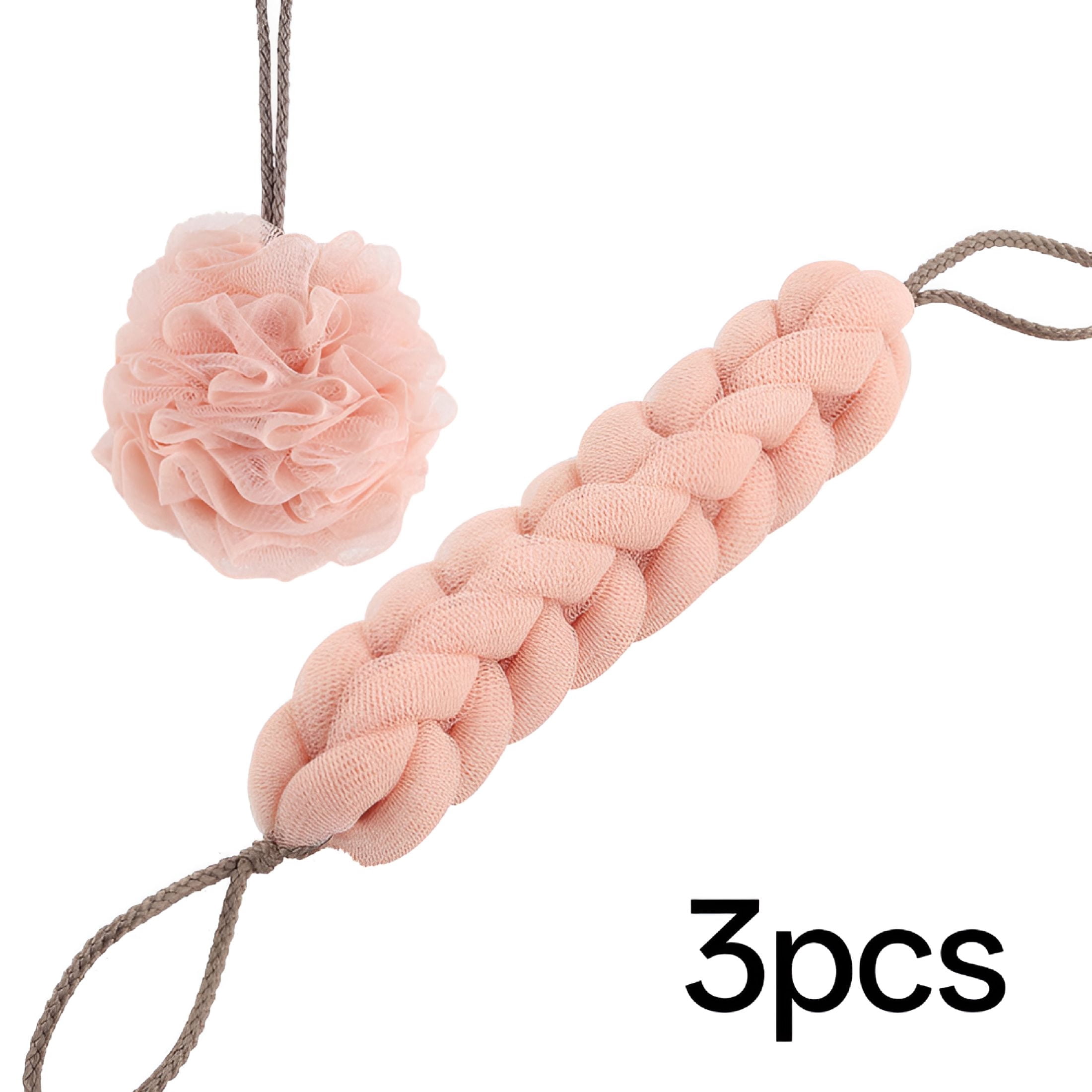 ARLAJO 2026 New 3Packs Long Stretch Back Sponge with Rope Handles Back ...