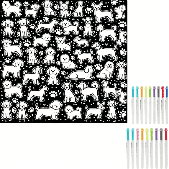 ARLAJO DIY Animal Coloring Blankets for Adults, Color Your Own Velvet ...