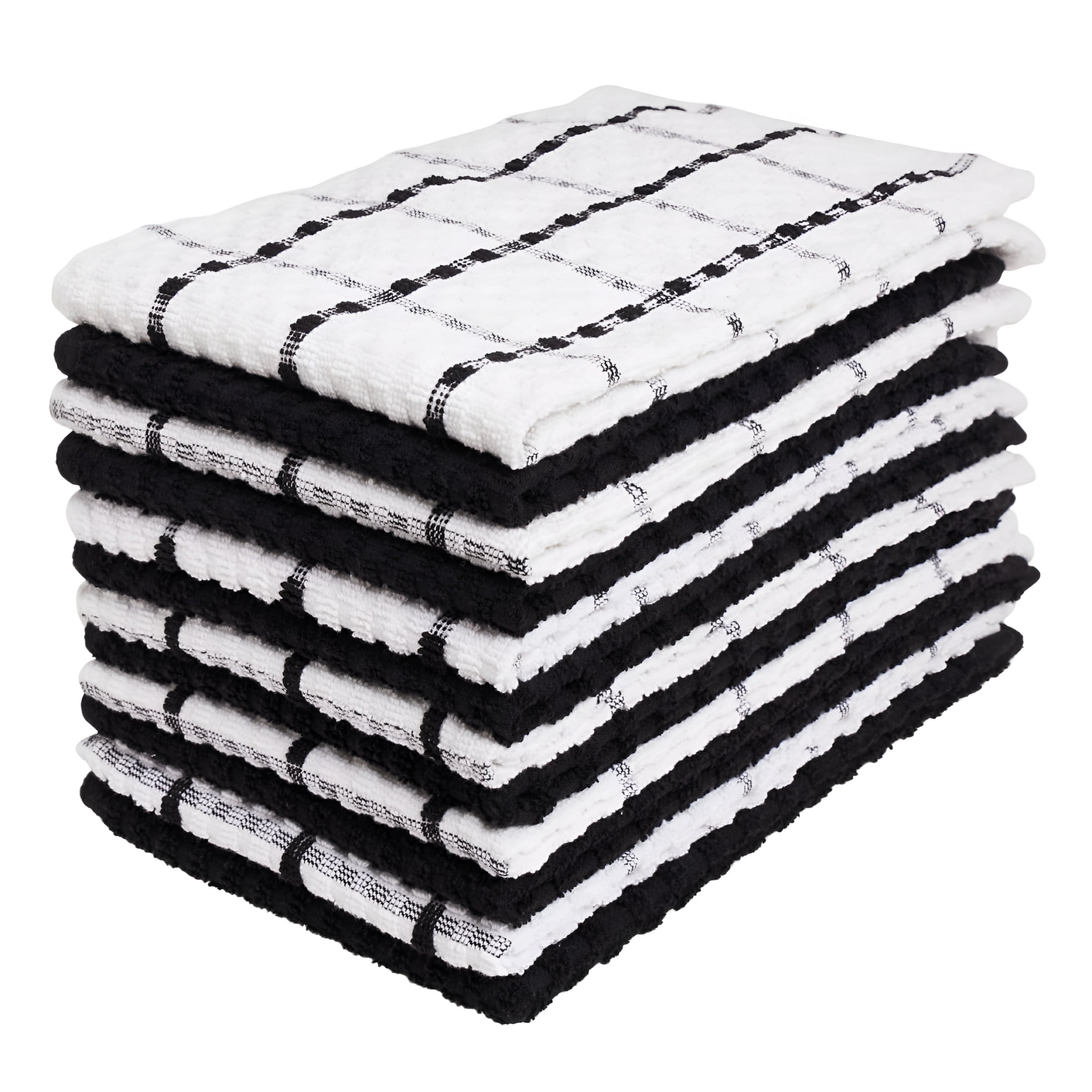 ARLAJO Kitchen Towels 12 Pack - Dish Towels and Dish Cloths - Hand ...