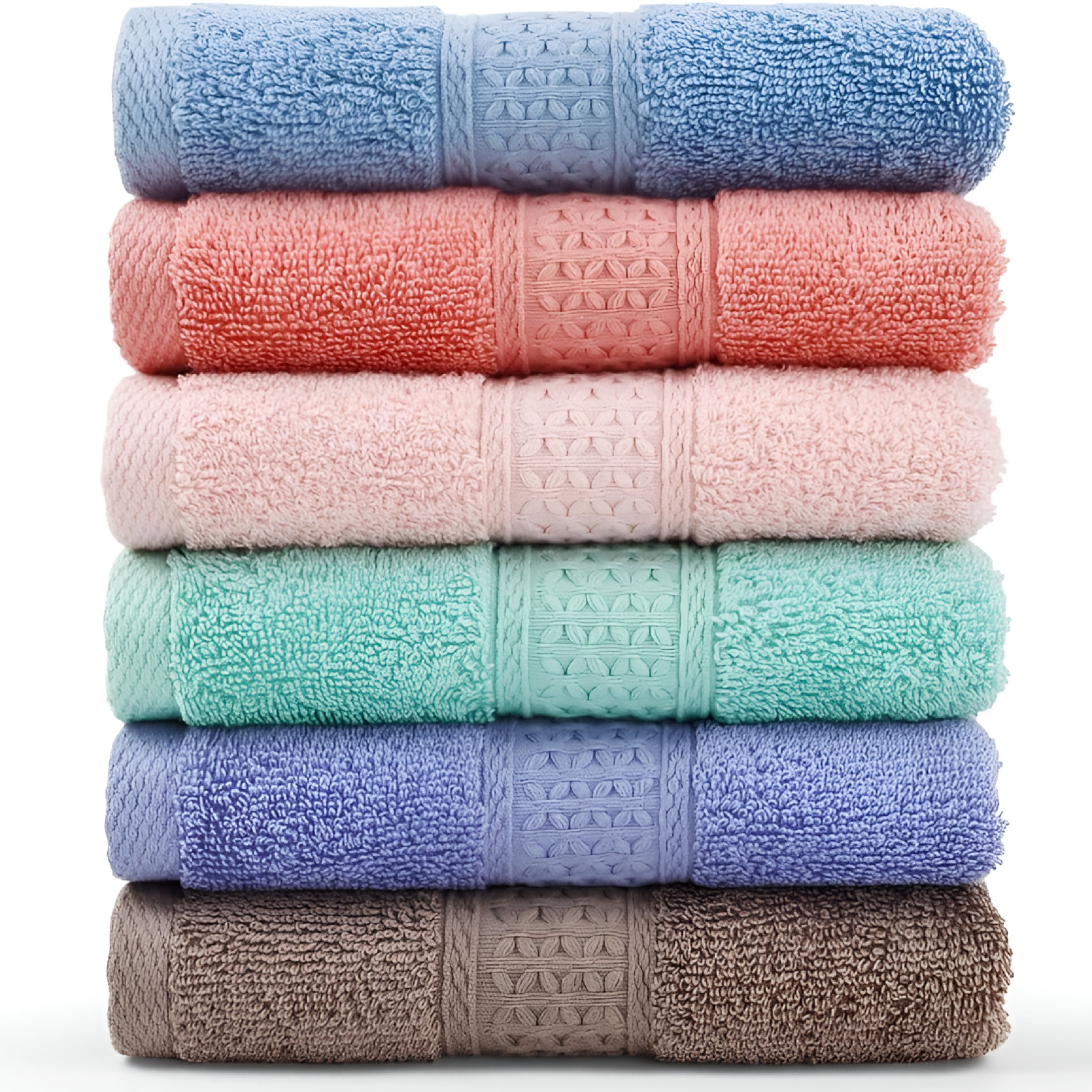 ARLAJO Washcloths Set,Cotton Hand Towel,Towel Sets for Bathroom High ...