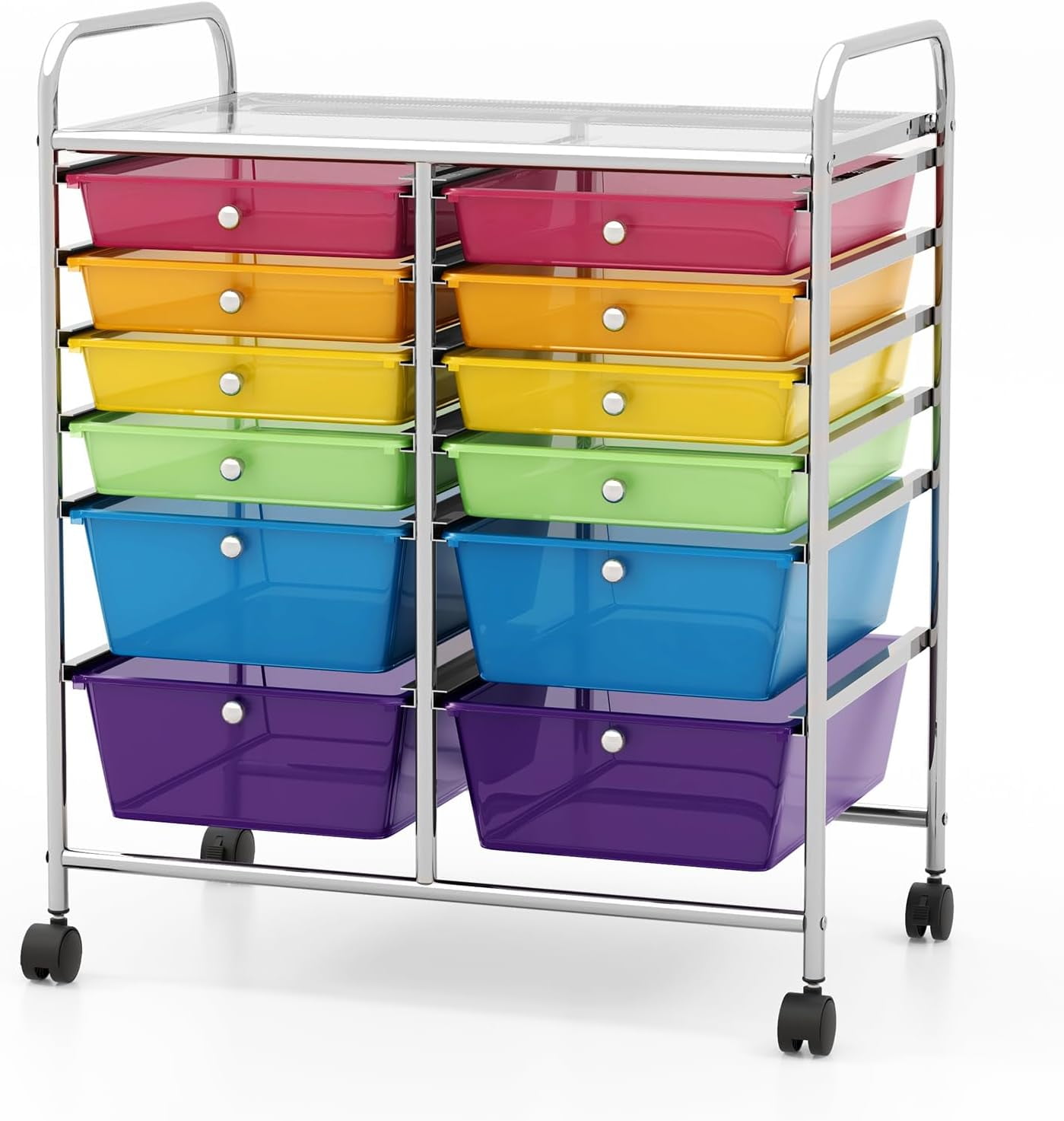 ARLIME 12-Drawer Rolling Storage Cart, 12 Drawer Organizer Trolley ...