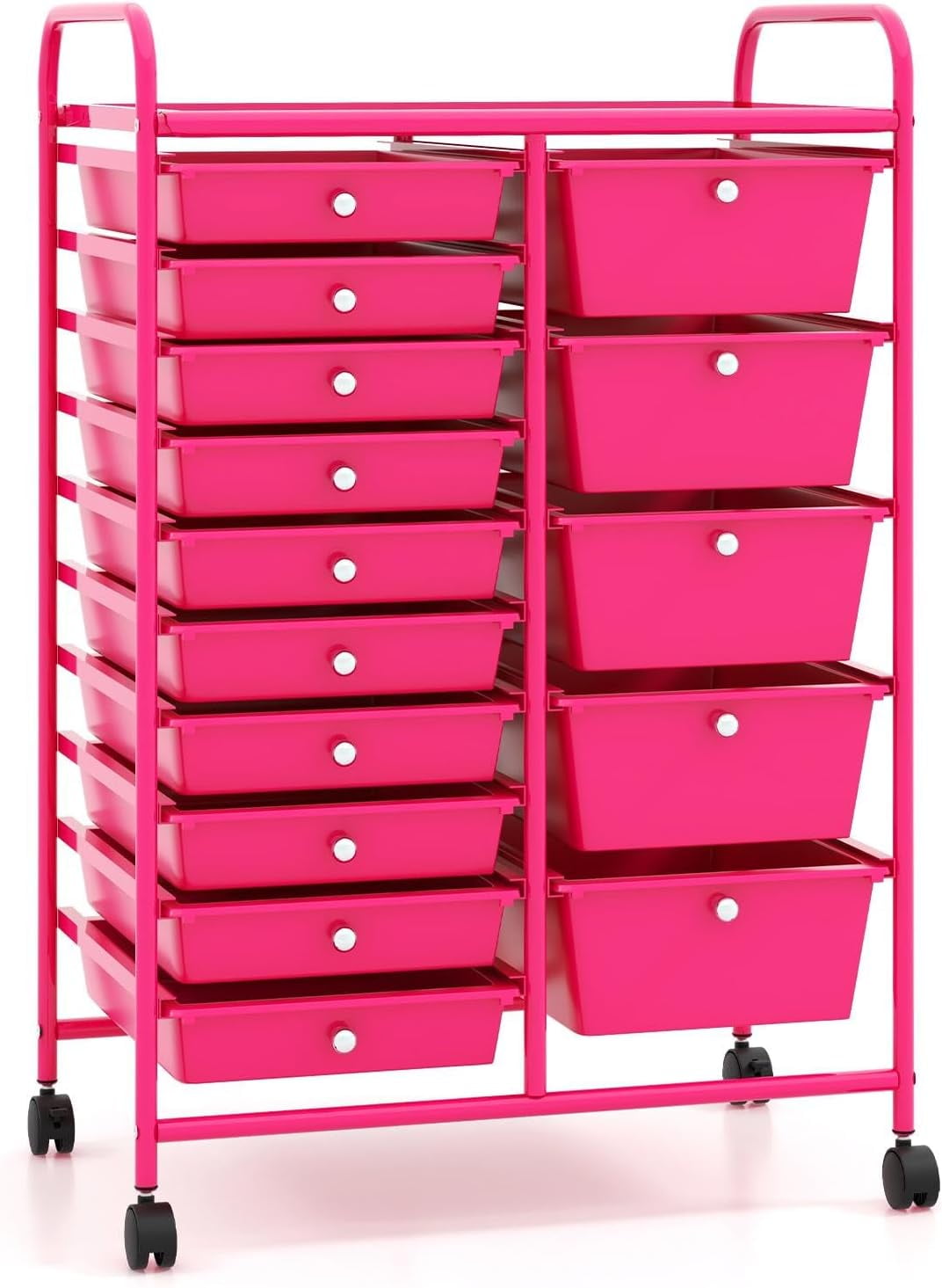 ARLIME 15-Drawer Storage Cart, 15 Drawer Trolley, Rolling Organizer ...