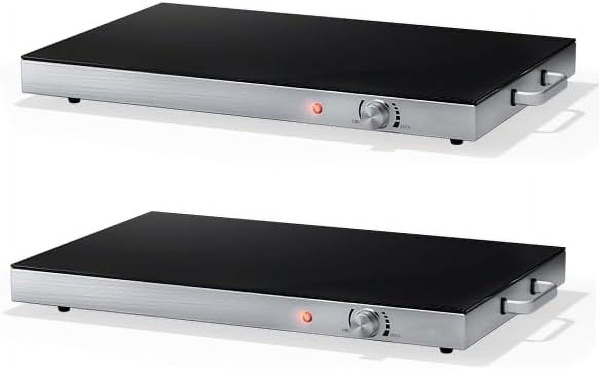 ARLIME 2 Pcs Electric Warming Tray, 22" x 14" Hot Plate Warmer w ...
