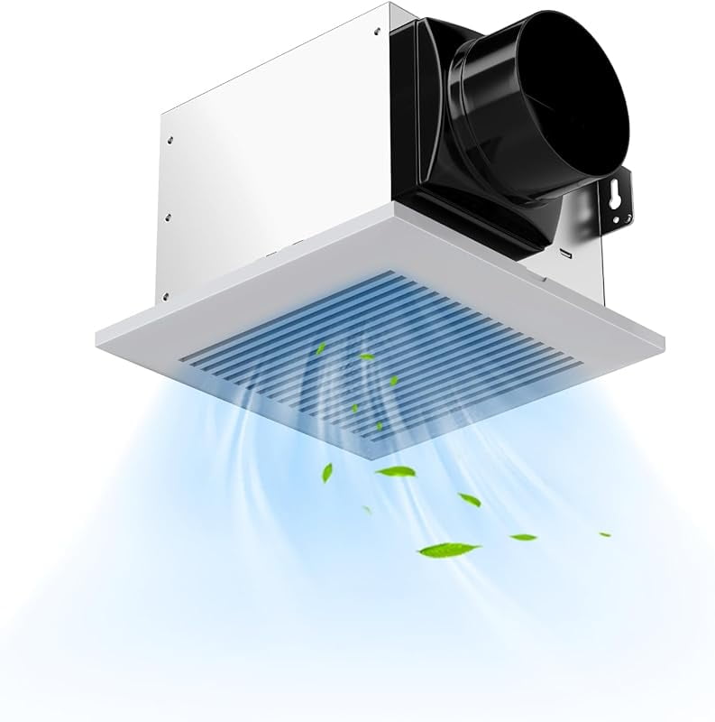 ARLIME Bathroom Exhaust Fan, 80 CFM Ceiling Mount Exhaust Ventilation ...