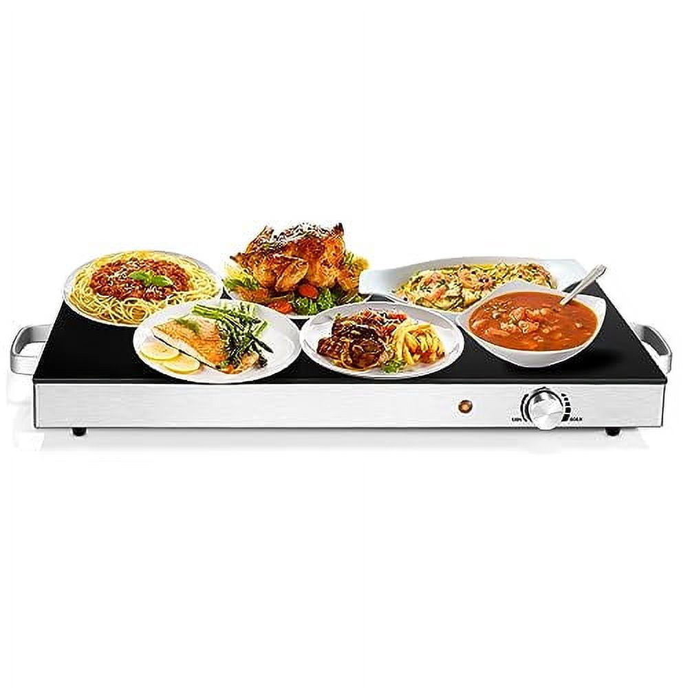 ARLIME Electric Warming Tray, 22" x 14" Hot Plate Warmer w/Adjustable ...