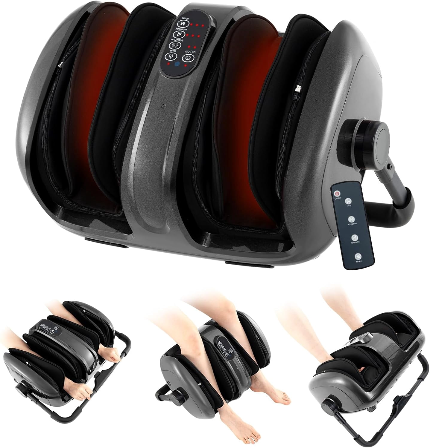 ARLIME Foot & Calf Massager with Heat, Deep Kneading Shiatsu Massager ...