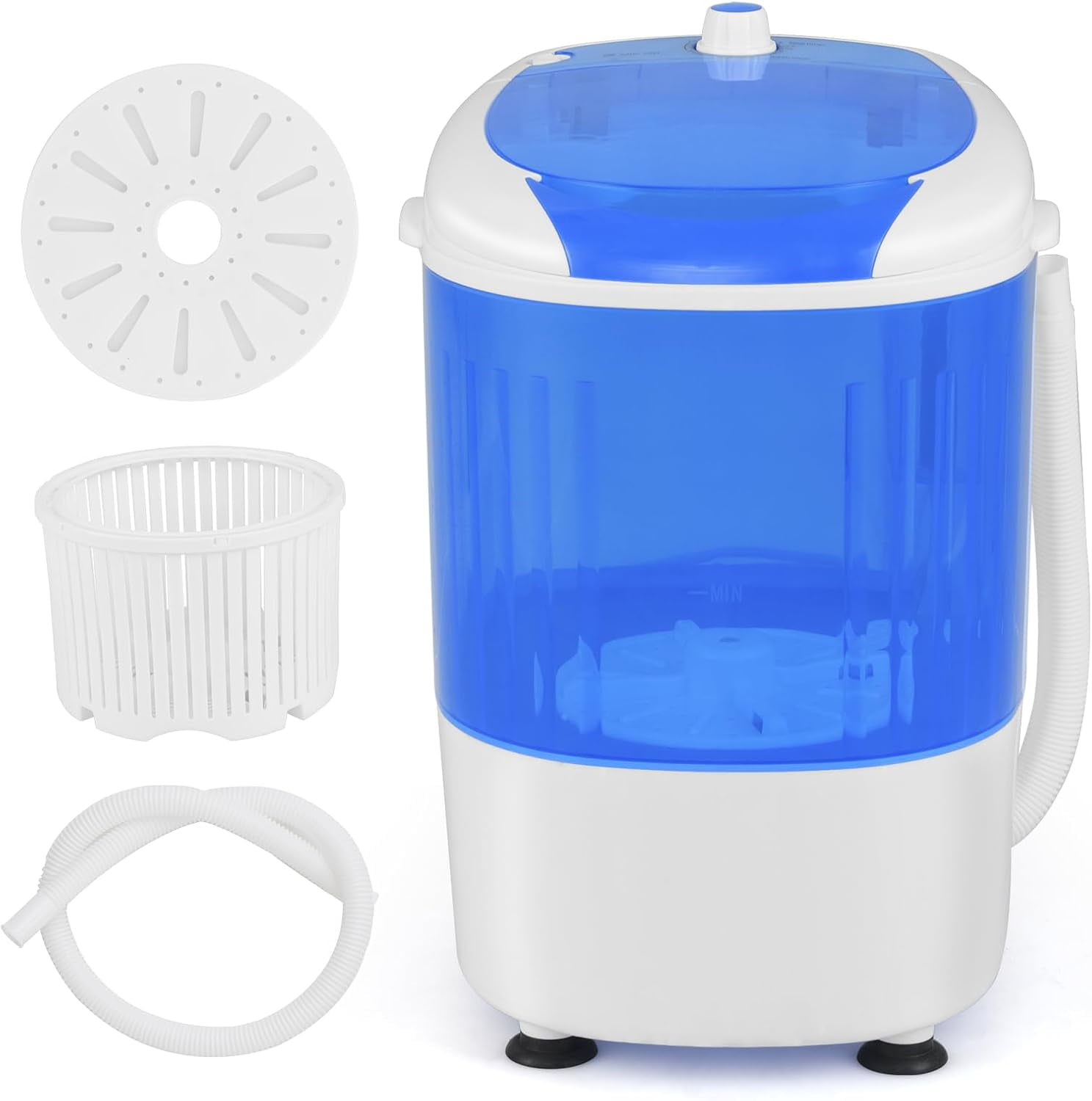 ARLIME Mini Washer and Dryer Combo, 5.5 Lbs Mini Laundry Washer, Semi ...