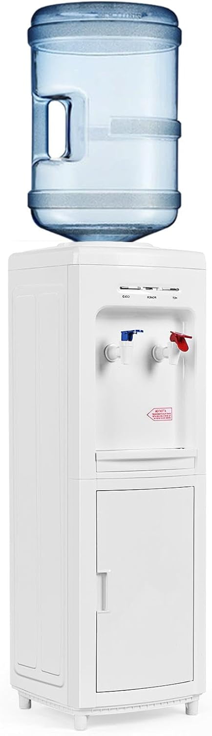 ARLIME Top-Loading Water Dispenser, Hot & Cold Water Cooler for 3-5 ...